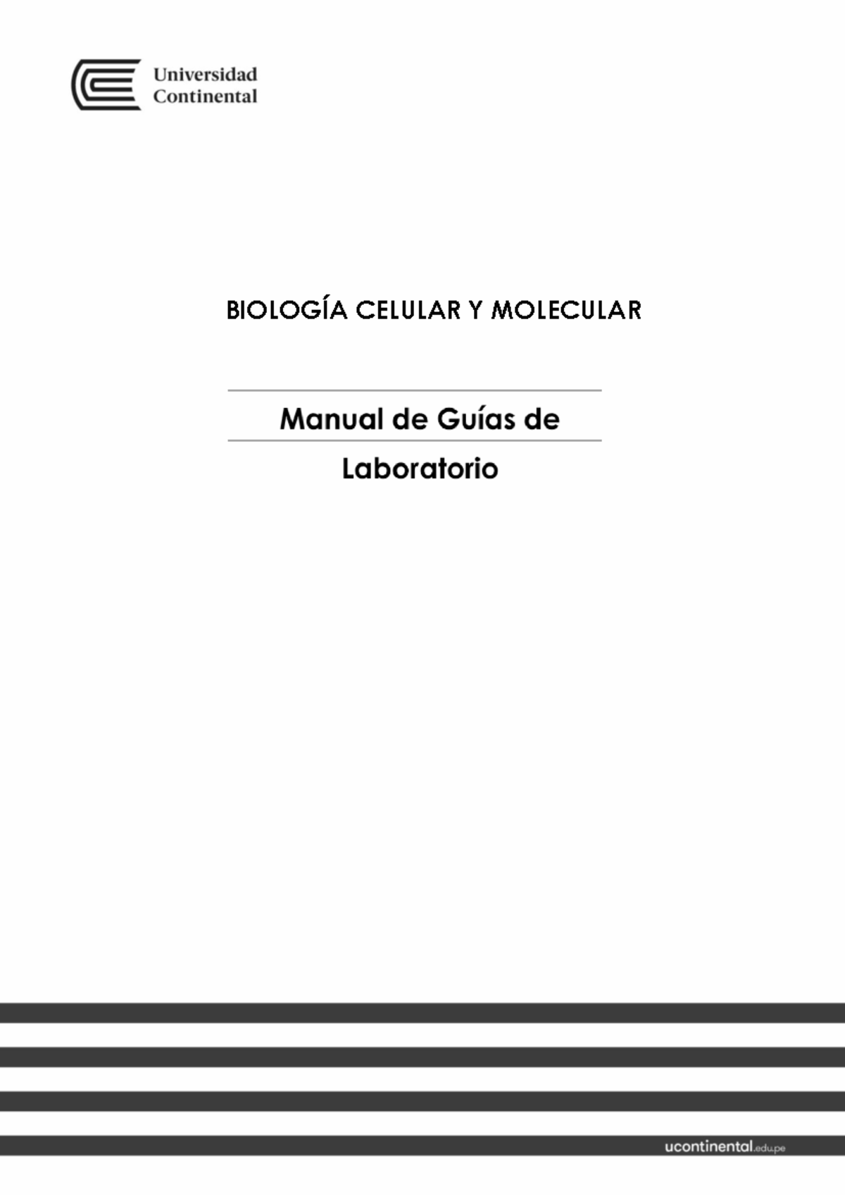 GUIA DE Practica DE Biologia Molecular Y Celular - BIOLOGÍA CELULAR Y MOLECULAR Visión Ser una ...