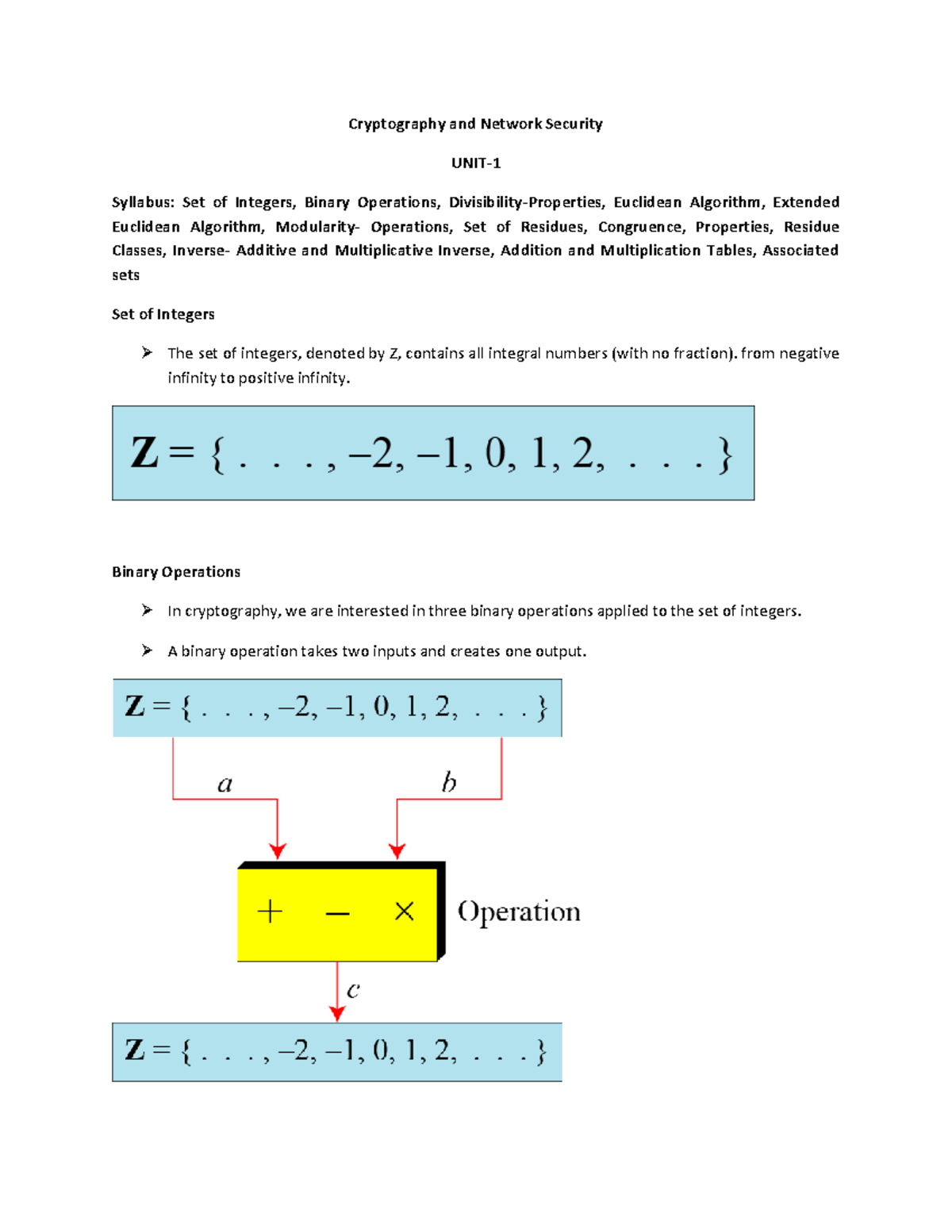 Unit-3 Part-1 Notes CNS - Cryptography and Network Security UNIT ...
