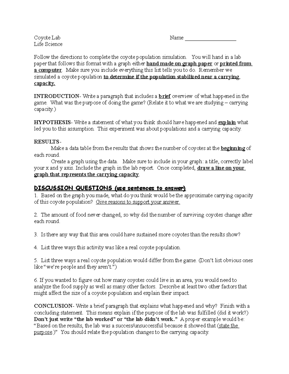 Download group 1588 id2554480 - Coyote Lab Name __________________ Life ...