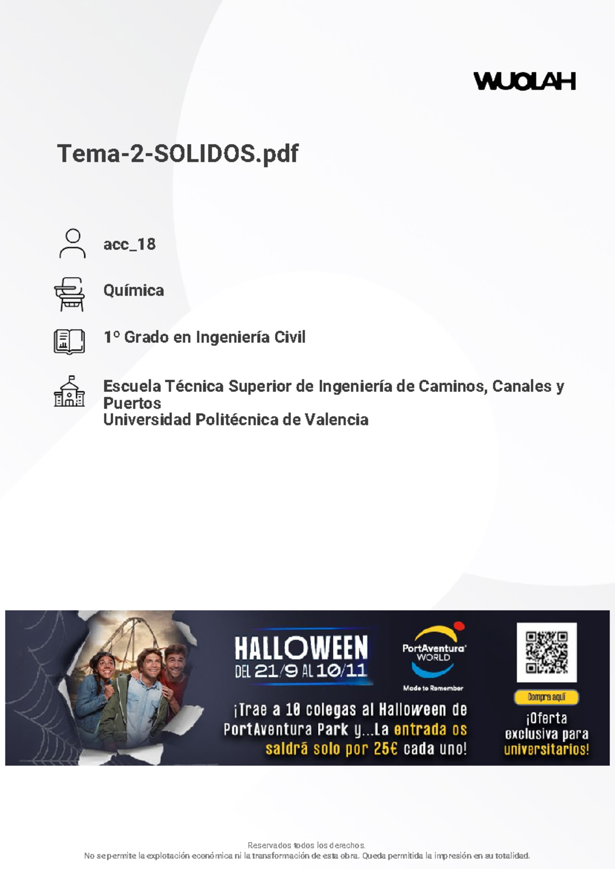 Wuolah free Tema 2 Solidos - Tema-2-SOLIDOS acc_ Química 1º Grado en Ingeniería Civil Escuela ...