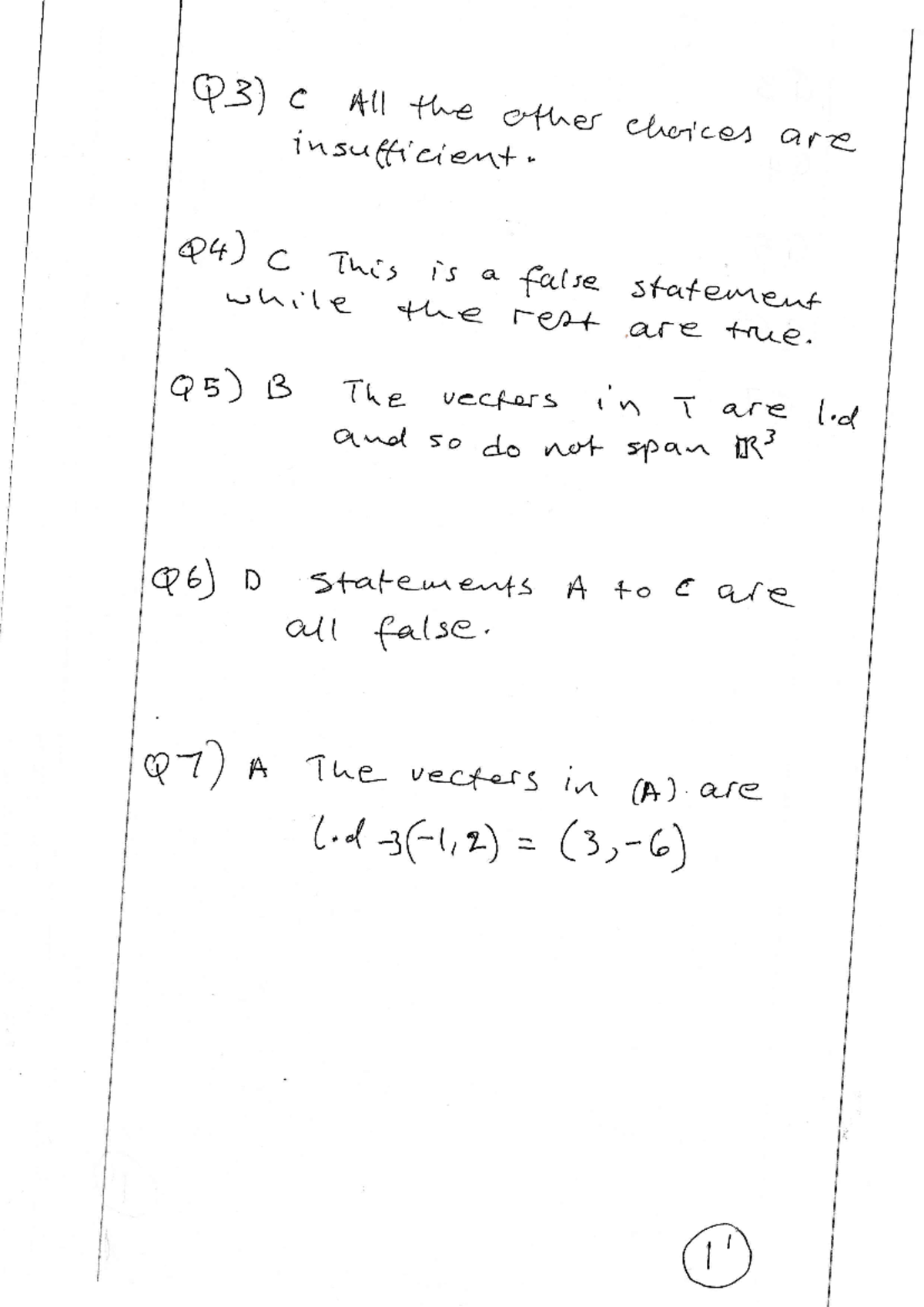 Test1 Memo 2 Questions 3 to 9 - QJ) e+) c aE) B q6) c 4fl tkc u?,.er i ...