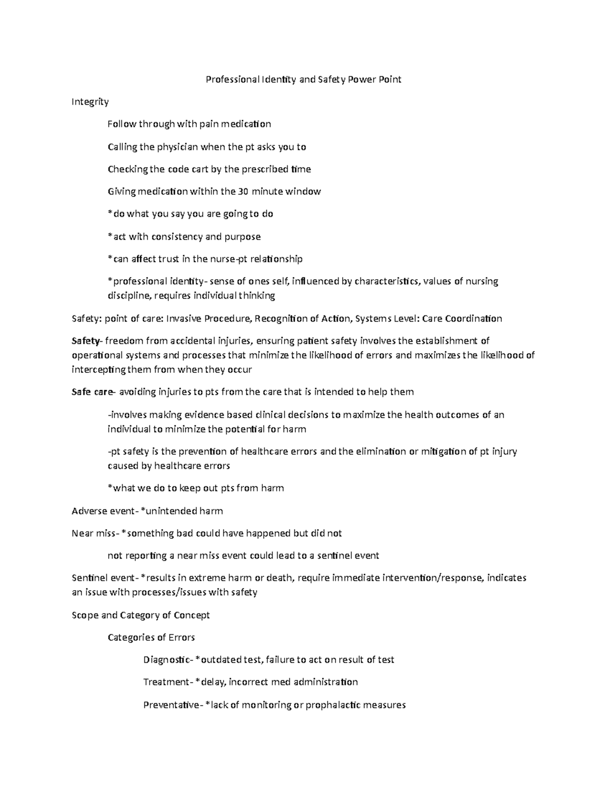 Professional identity and safety ppt - Professional Identity and Safety ...