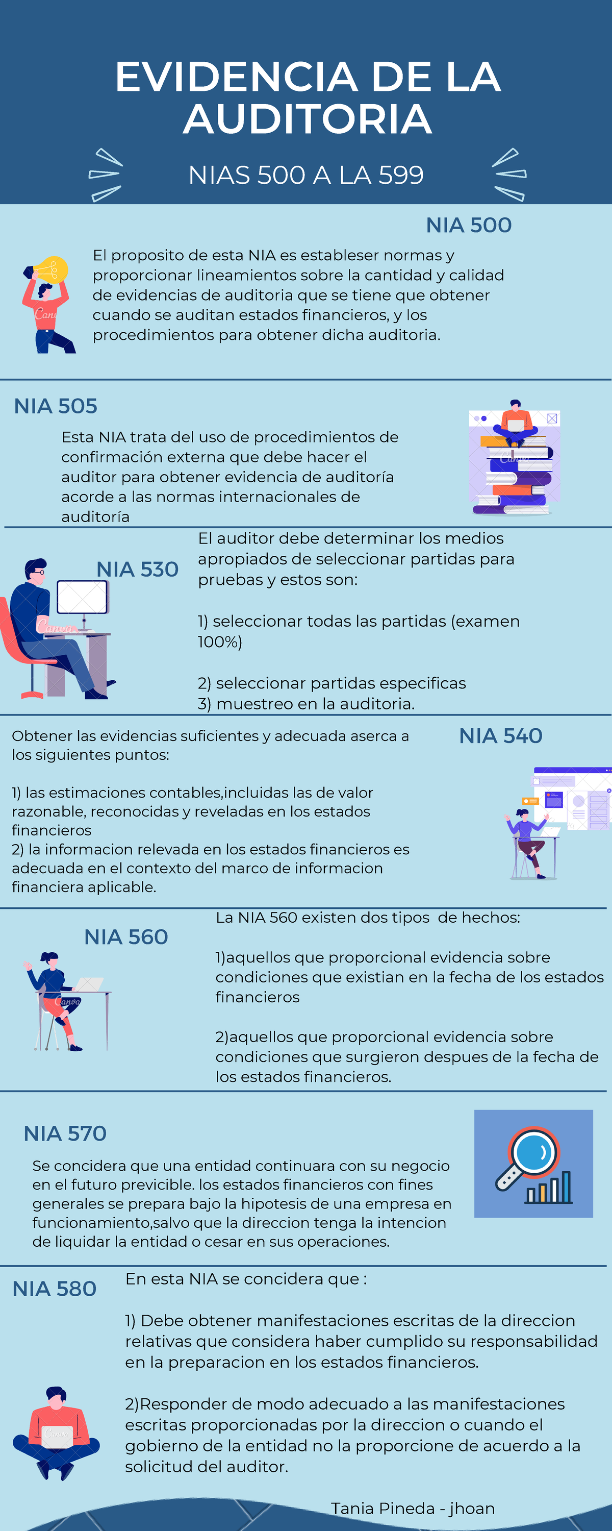 Evidencia DE LA Auditoria - NIAS 500 A LA 599 EVIDENCIA DE LA AUDITORIA ...