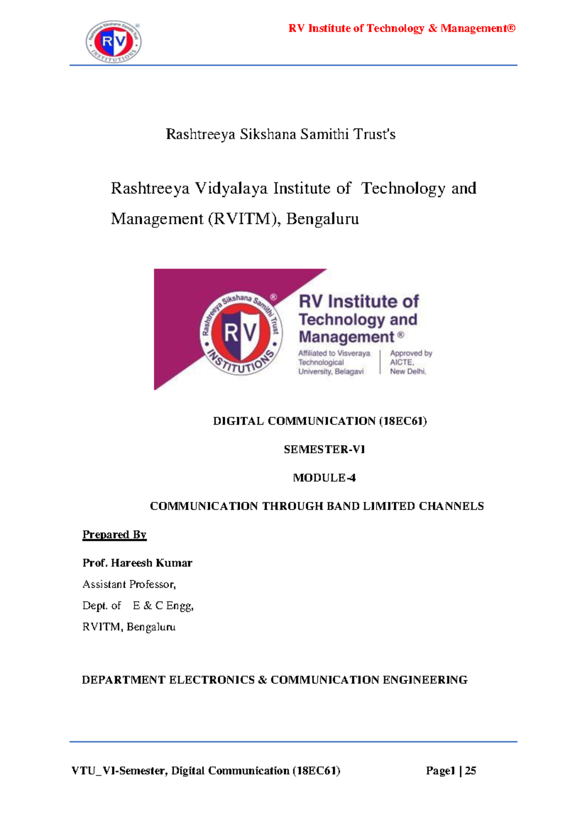 DC Module 1 about fundmentals - Rashtreeya Sikshana Samithi Trust's Rashtreeya Vidyalaya ...