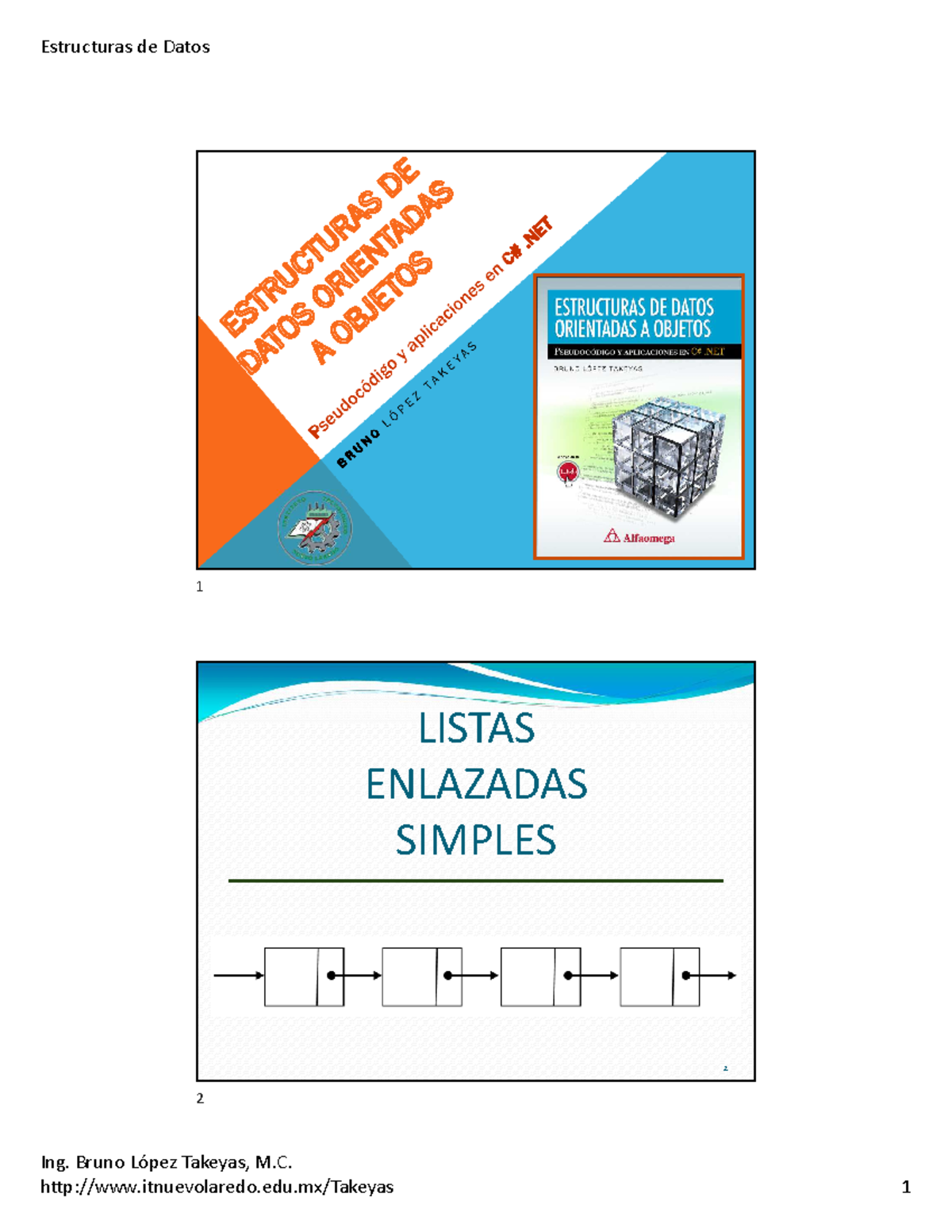 Listas Simples - Estructura De Datos - Tec de Madero - Studocu