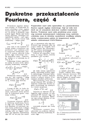 Dyskretne przekształcenie Fouriera,.pdf -DFT - Dyskretne przekształcenie Fouriera ...