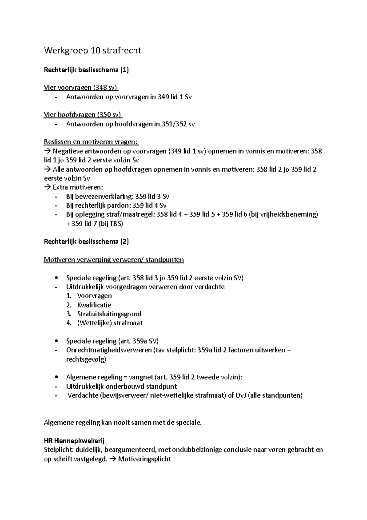 Werkgroep 10 strafrecht - Werkgroep 10 strafrecht Rechterlijk ...