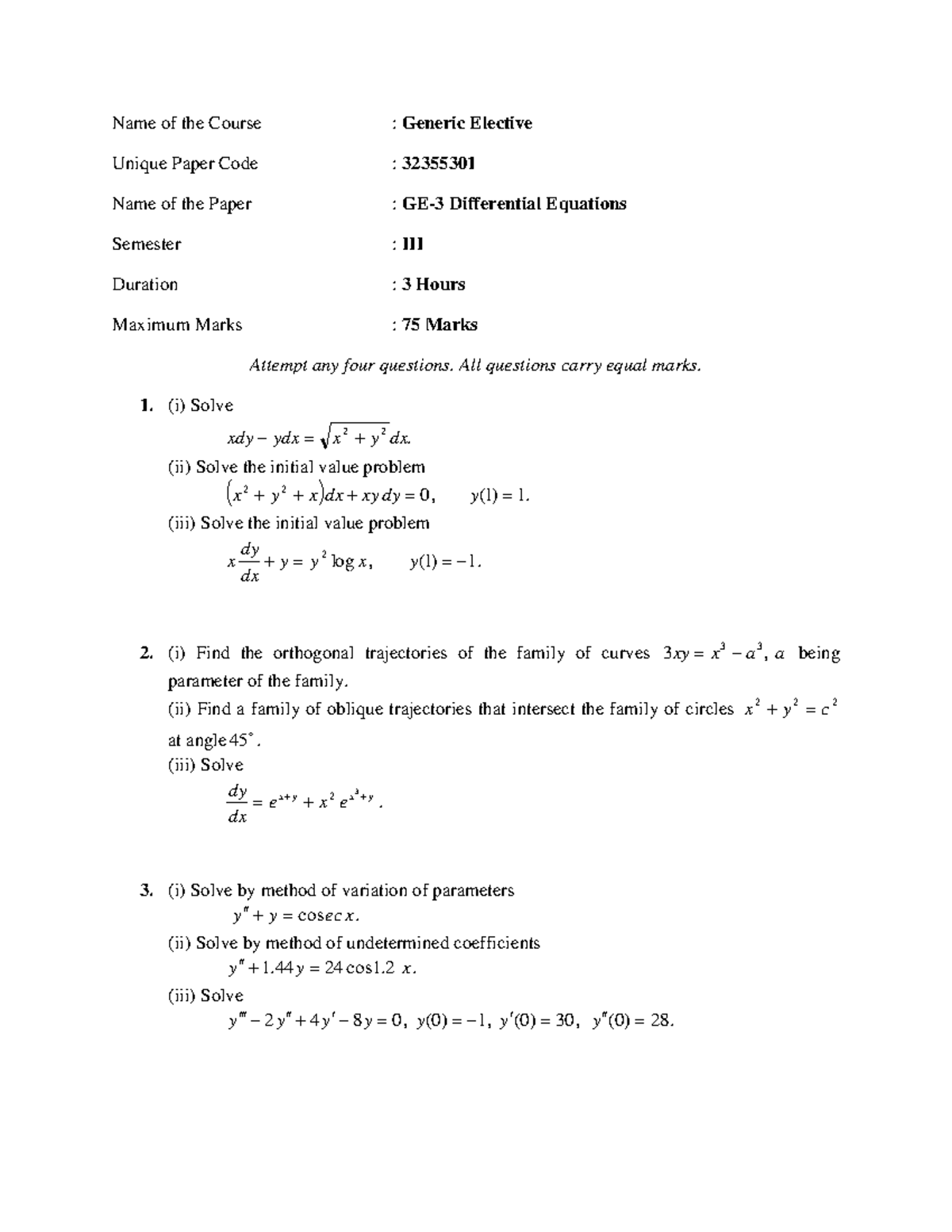 Nov Dec3rd Vth Sem 2021 7 - Name of the Course : Generic Elective ...