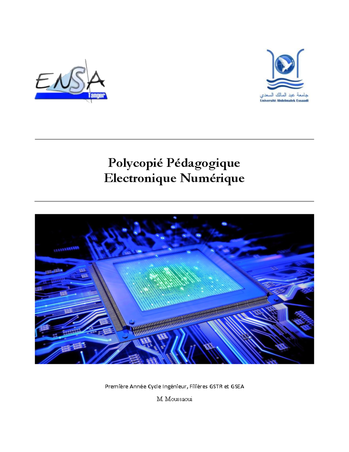 A.1.2 Polycopie Pedagogique -Electronique numerique - Polycopié Pédagogique Electronique ...