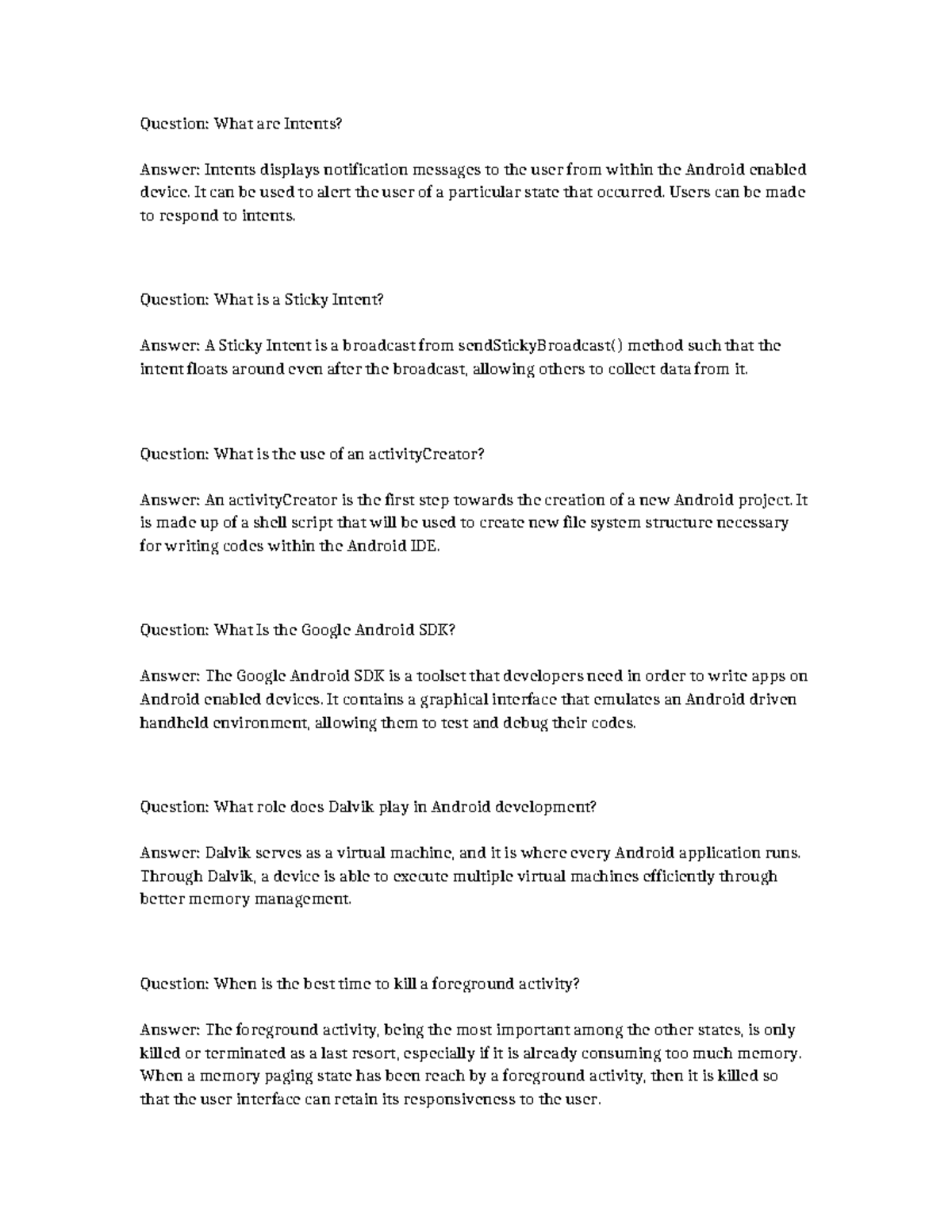 Unfeloniously emaciating uncraving - Question: What are Intents? Answer ...