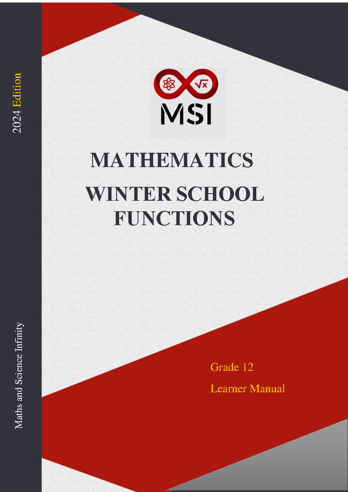 Functions Winter School - Learner Manual - MATHEMATICS WINTER SCHOOL ...