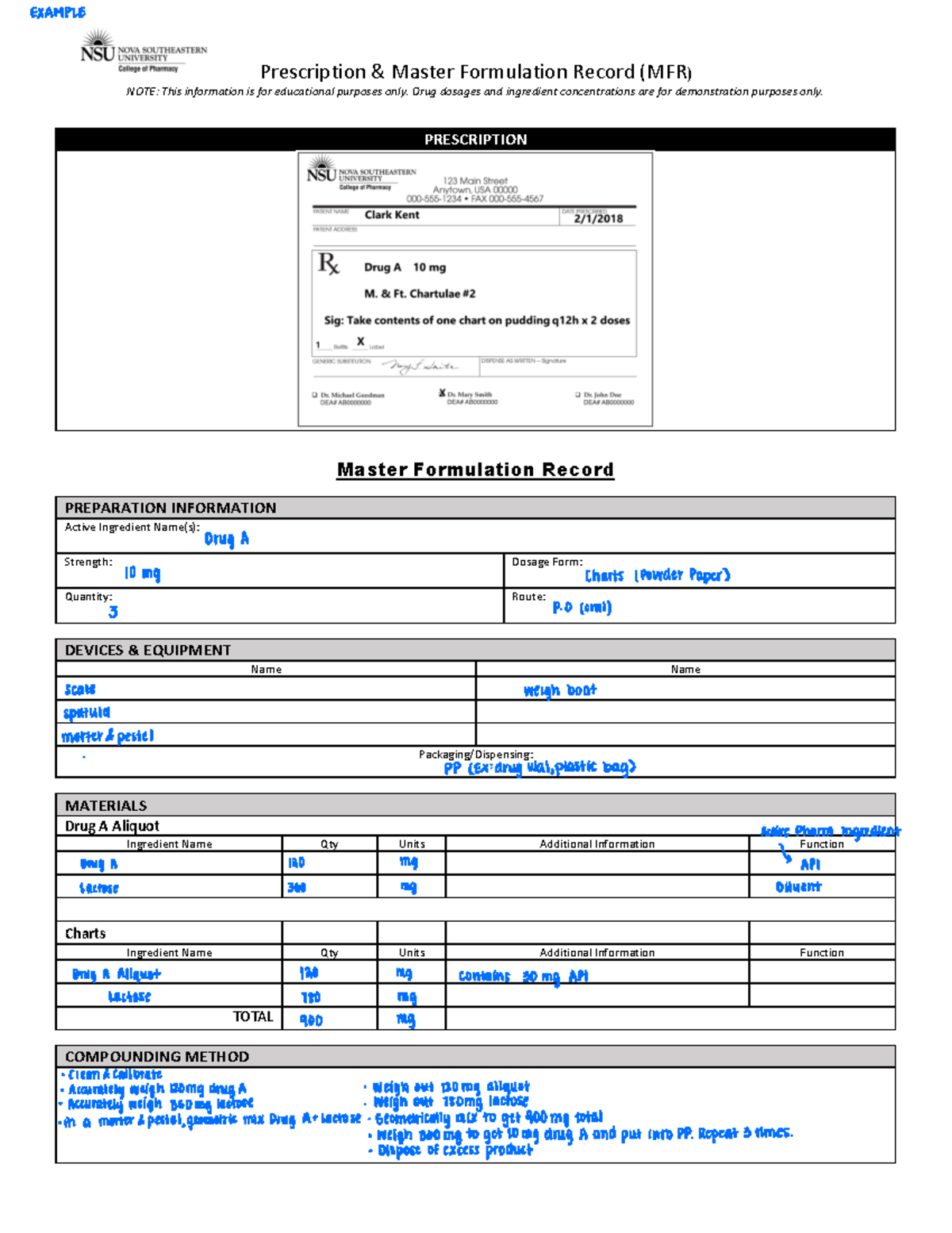MFR-Powder Papers - These lecture notes are from Nova Southeastern ...