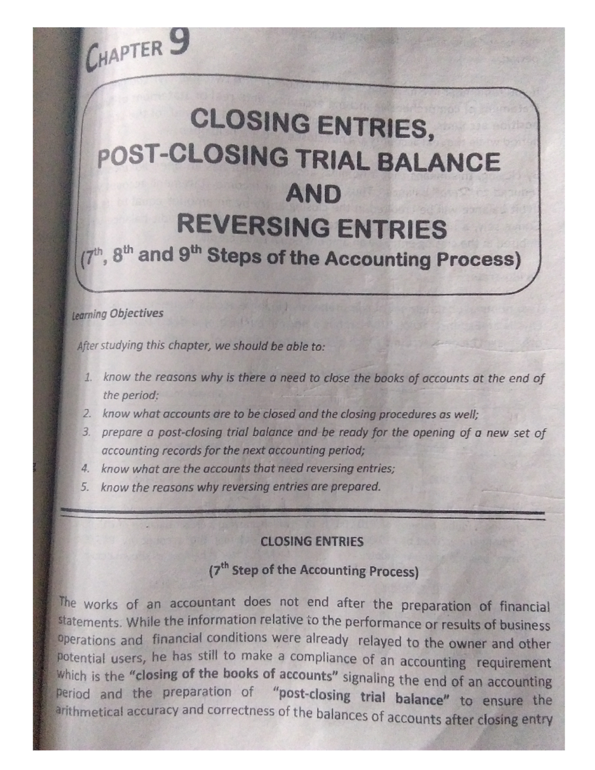 FAR-(Accounting Cycle)-7-8-9 Closing Entries, Post Closing TB,Reversing ...