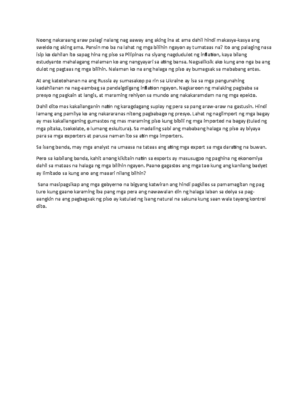 Pesos Vs. Dolyar - Noong nakaraang araw palagi nalang nag aaway ang ...