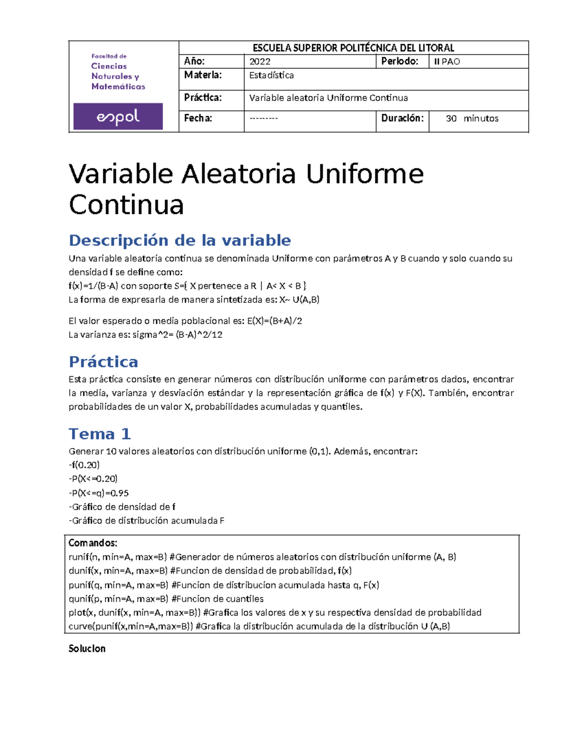 Practica Tarea 3 Seg va Uniforme-1 Esmeraldas Steven - Año: 2022 ...