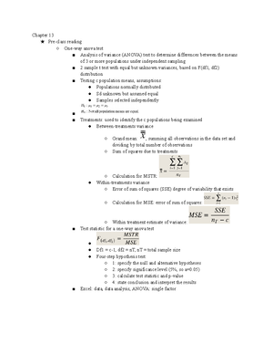 Quantitative Methods for Business Decisions Notes - QMB 3200 ...