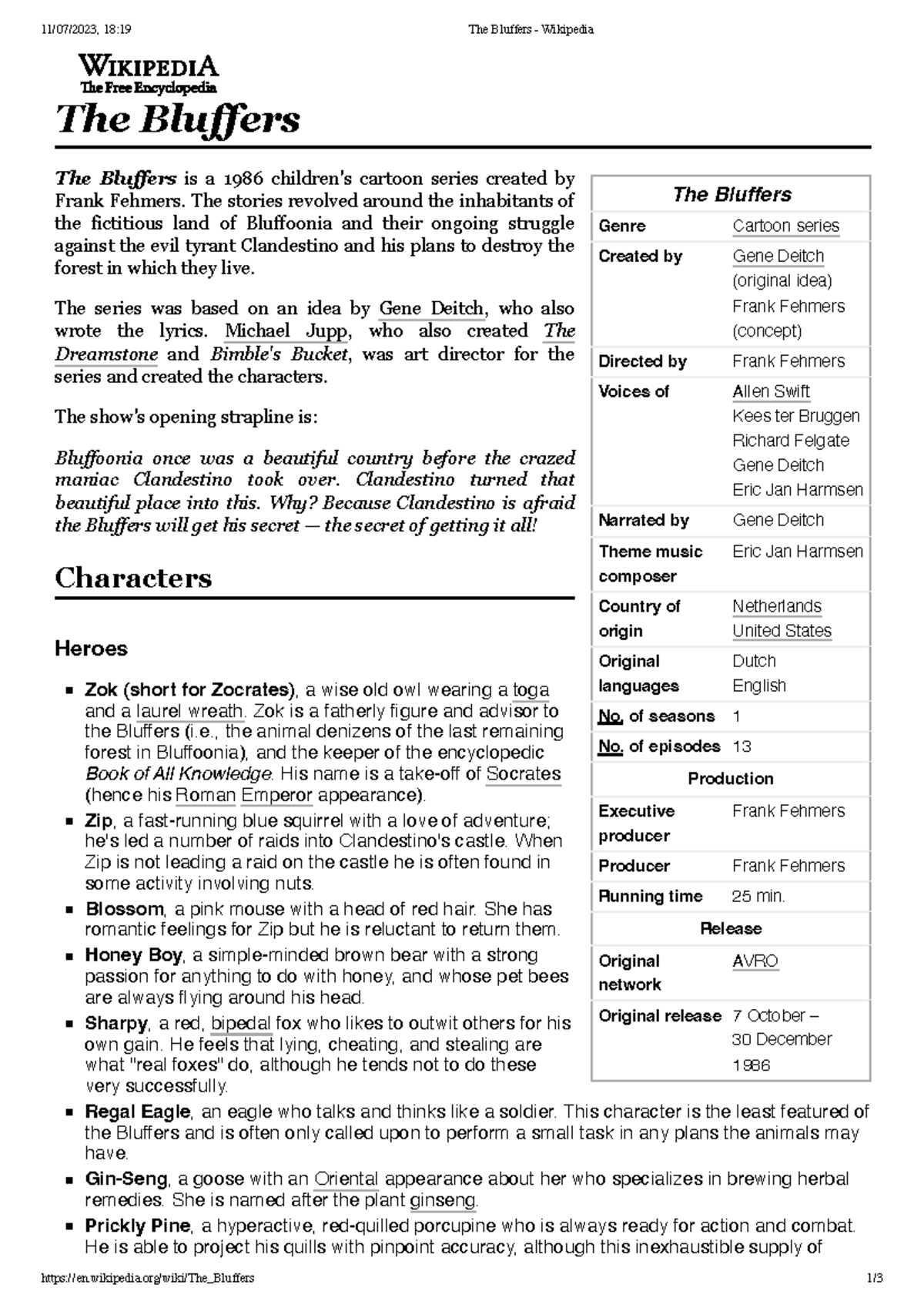 The Bluffers - Wikipedia - wikipedia/wiki/The_Bluffers 1/ The Bluffers ...