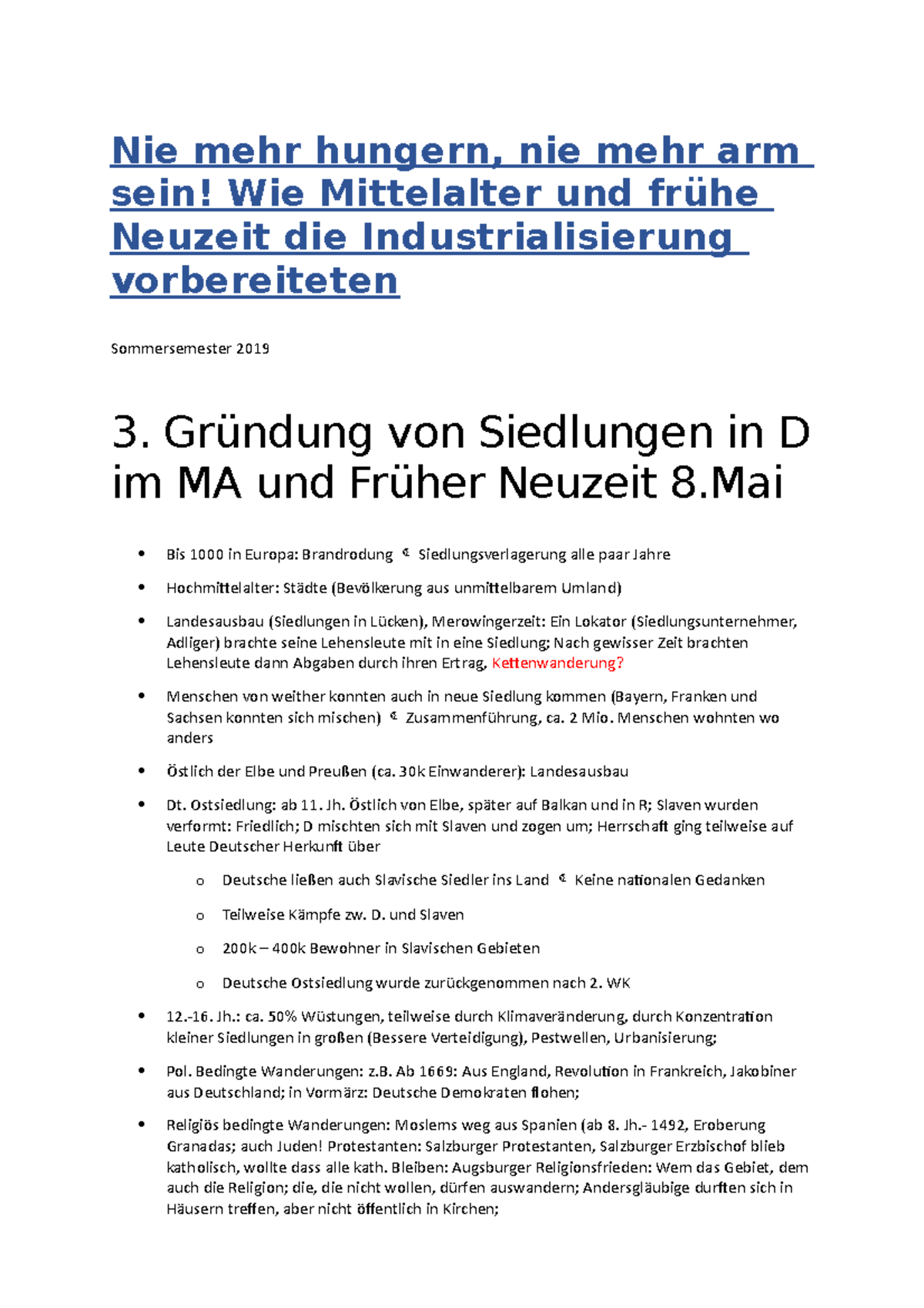 Nie mehr hungern 3 - Industrialisierung - Nie mehr hungern, nie mehr ...