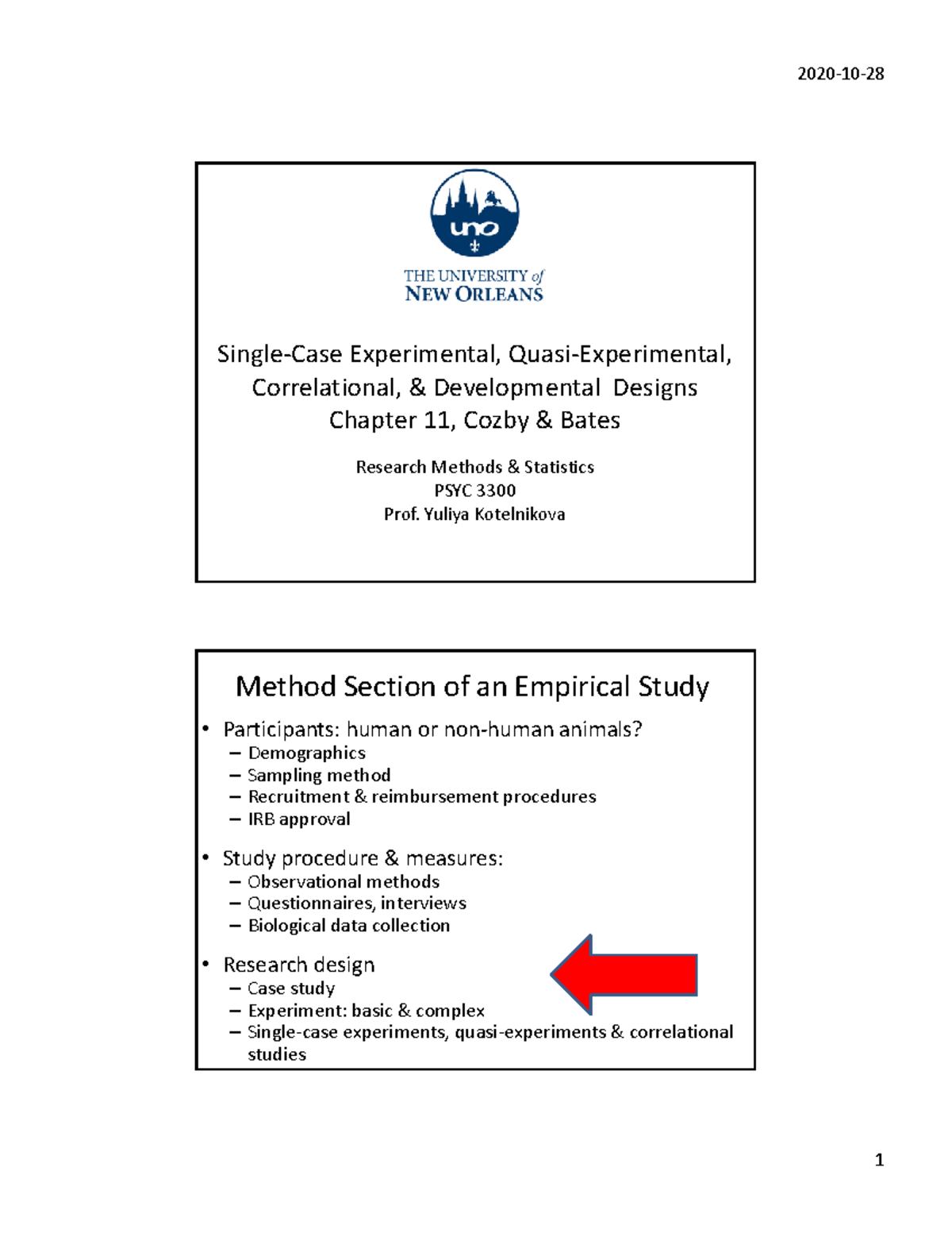 Lecture#18 Single Case Quasi Experimental Correlational Designs ...