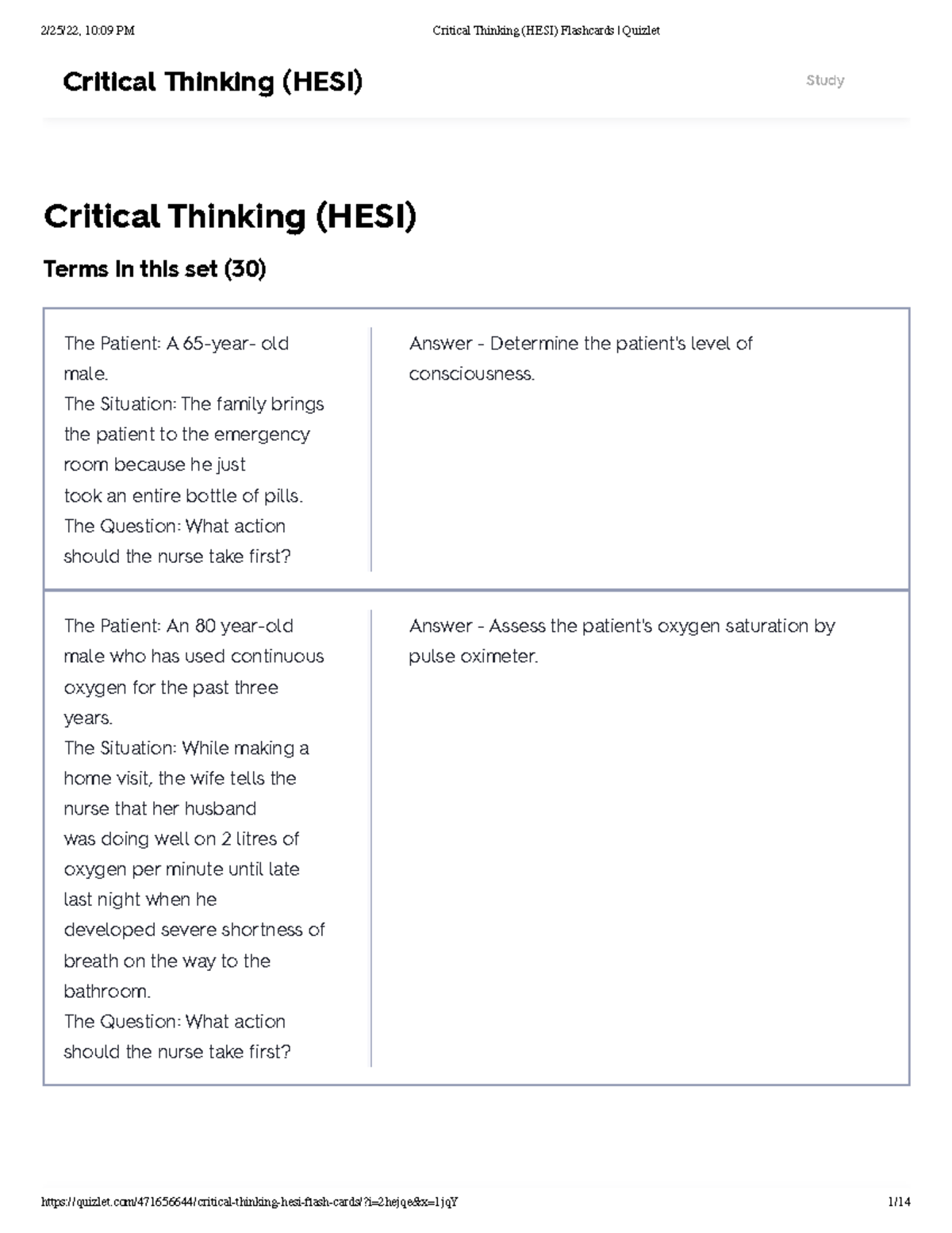 Critical Thinking Is Quizlet