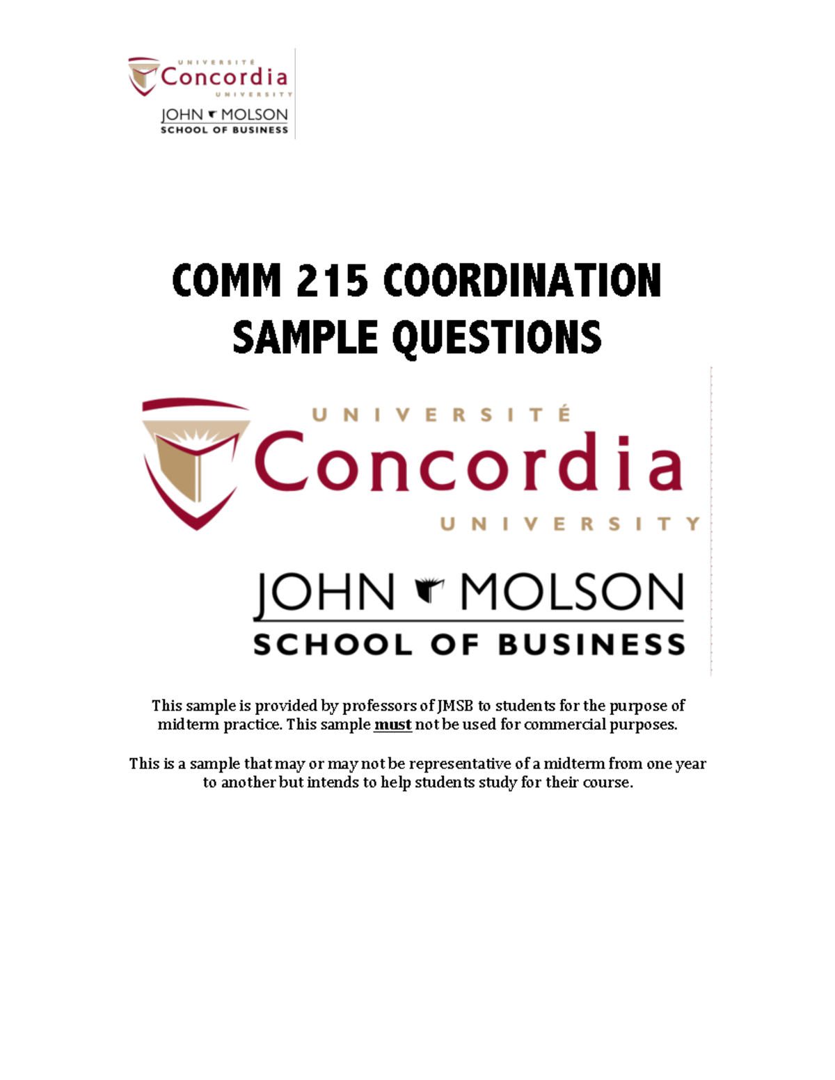 Midterm Multiple Choice Tutorial - Fall'21 - ! ! ! ! COMM 215 ...