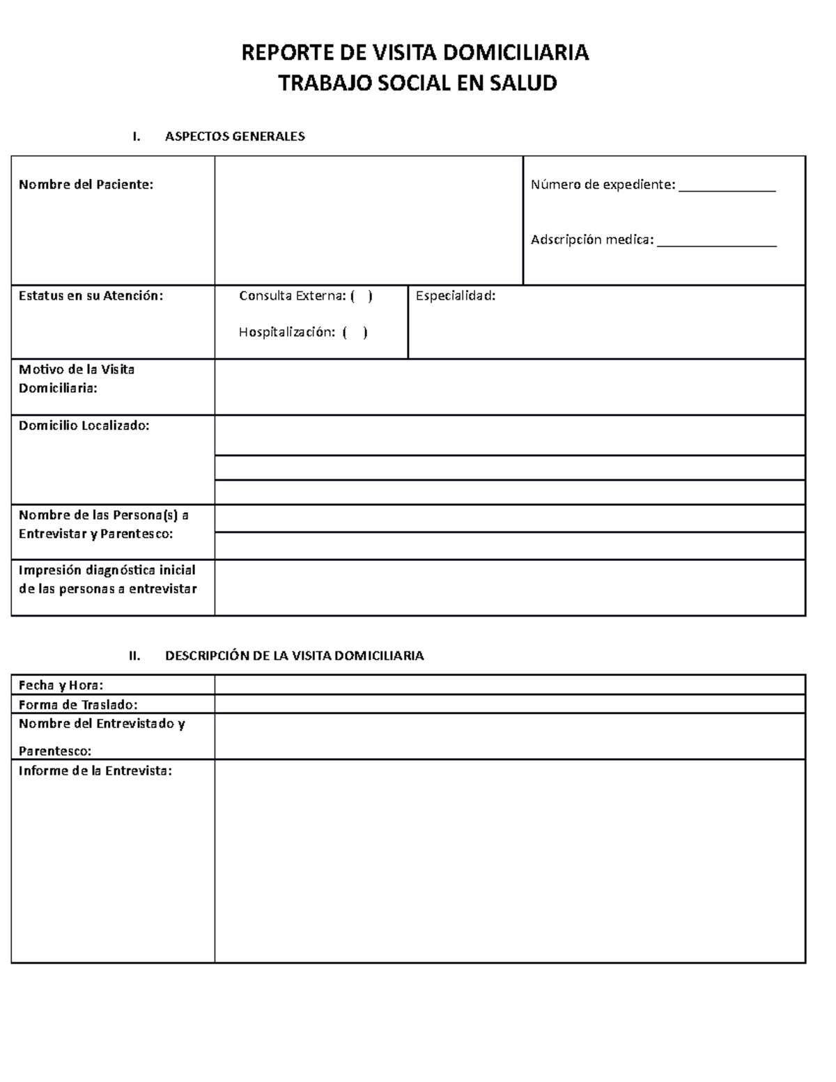 Visita Domiciliaria Formatorv 3 (2) - copia - REPORTE DE VISITA ...