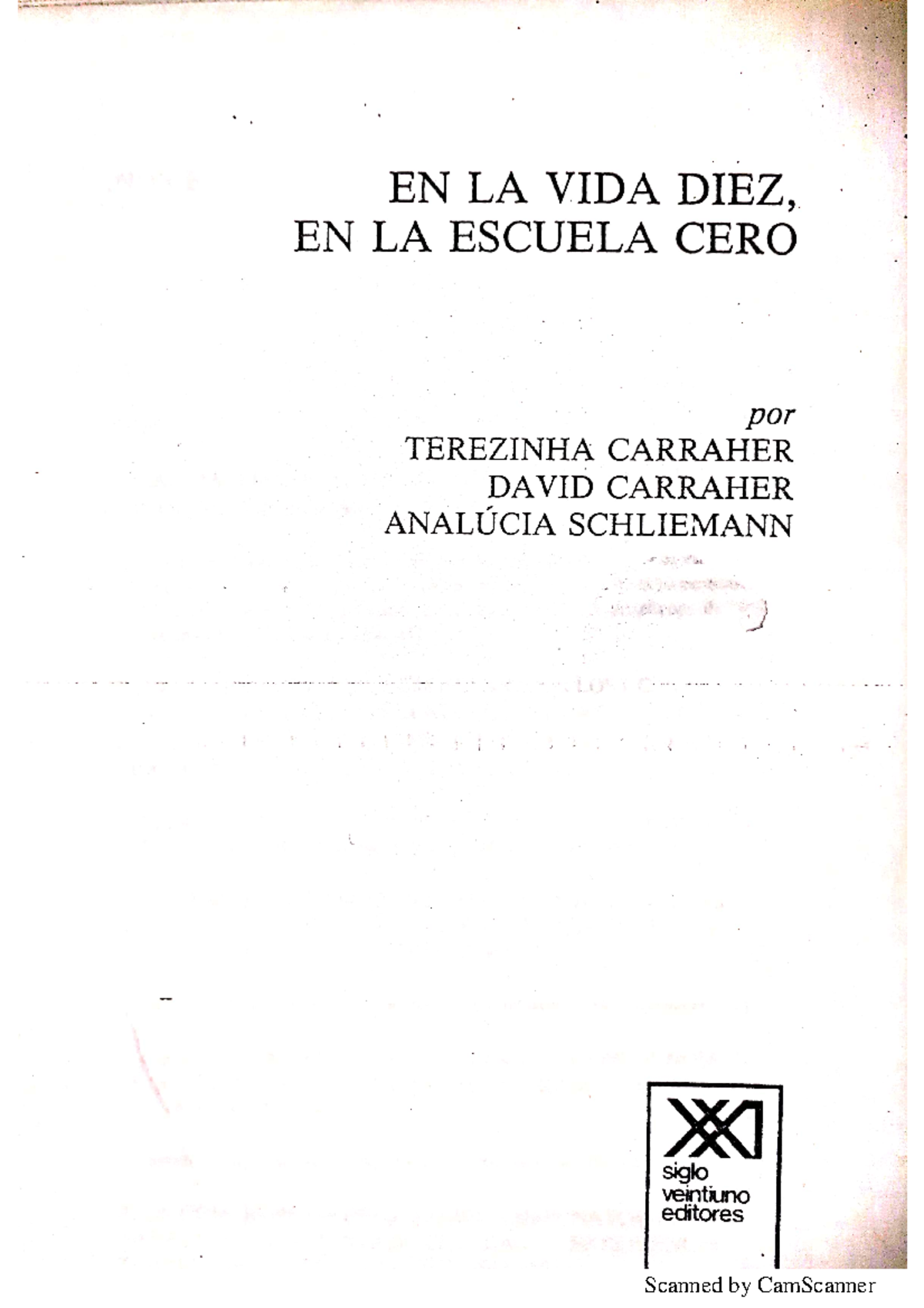 Carraher-Carraher-En la vida 10 en la escuela 0 - Psicologia Genetica ...