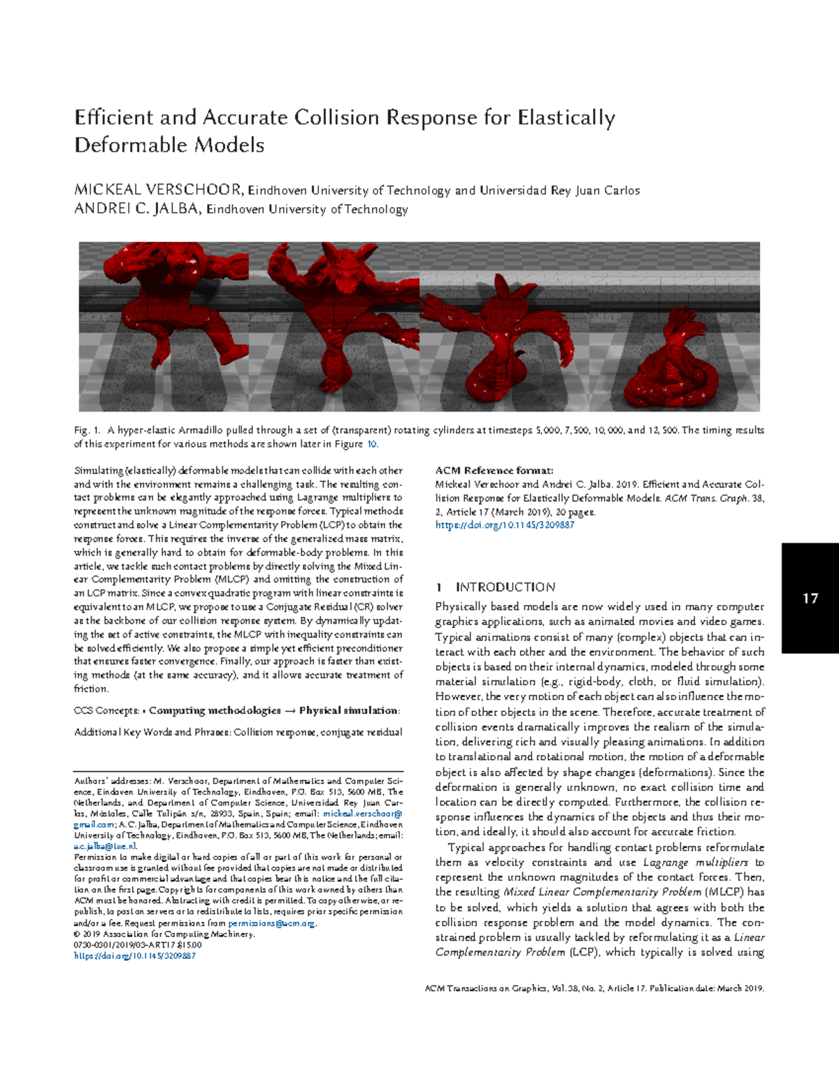 Efficient and Accurate Collision Response for Elastically - 17 Efficient and Accurate Collision ...