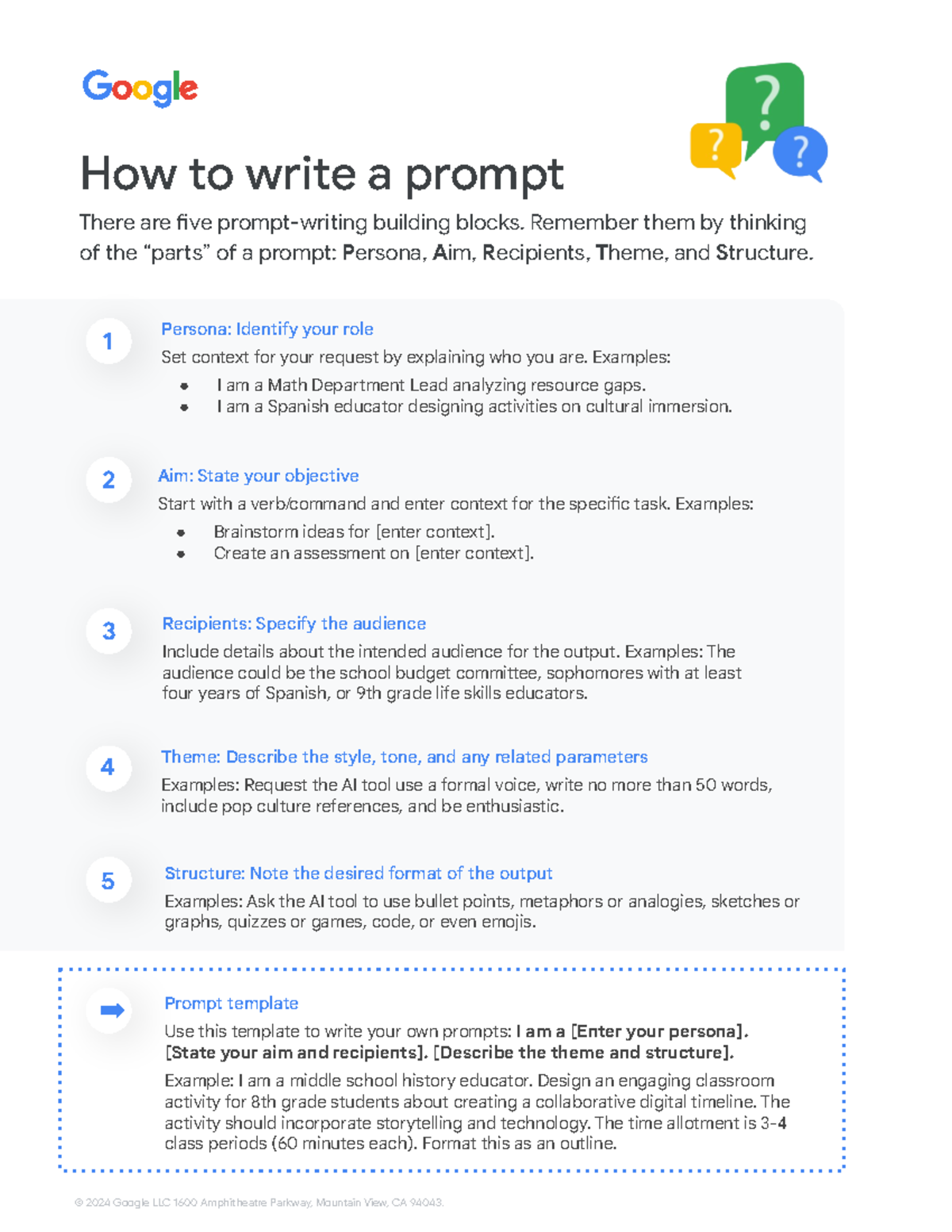 Cách viết prompt - Persona: Identify your role Set context for your ...