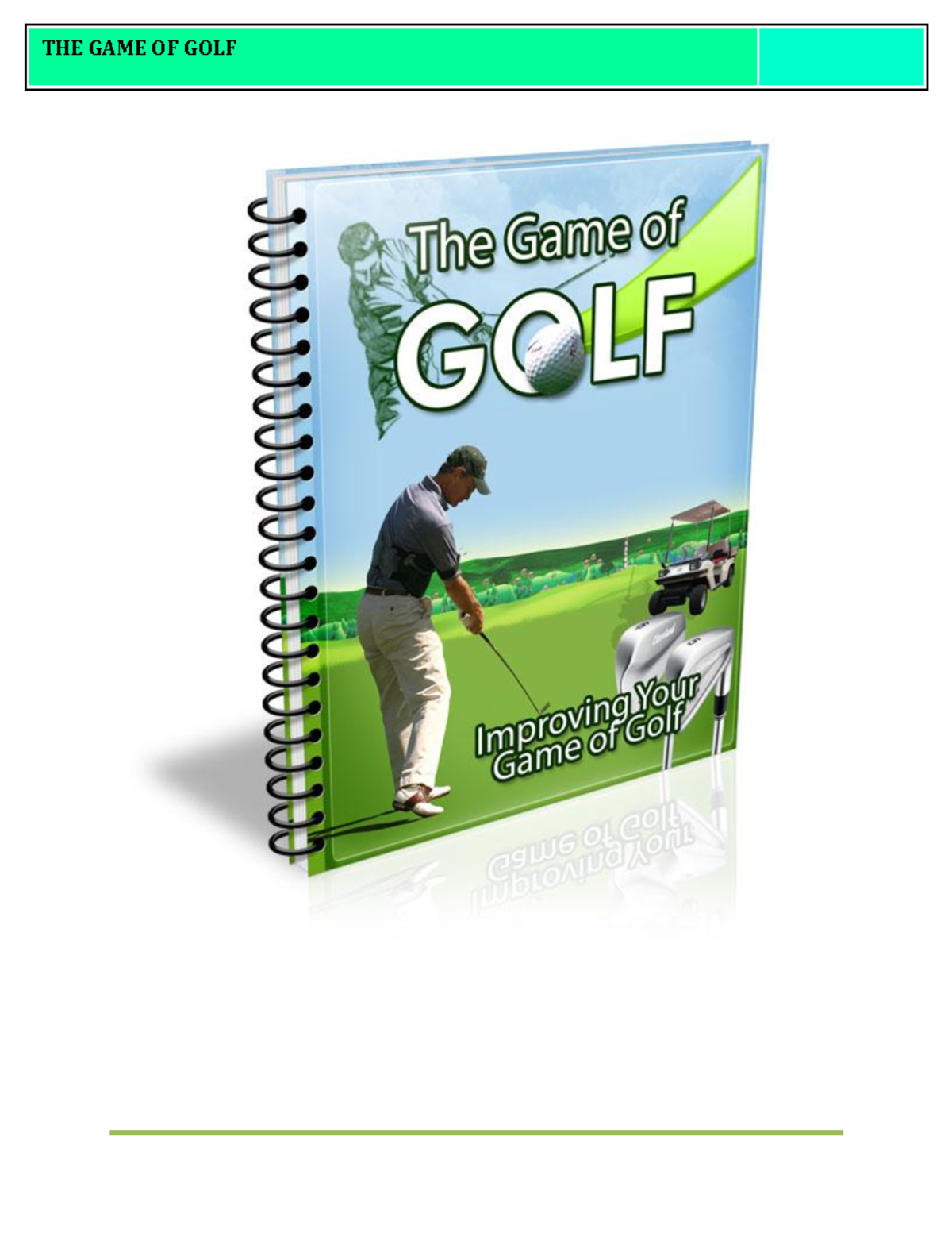 The Game of Golf - The Game of Golf - Contents Introduction to Golf Why ...
