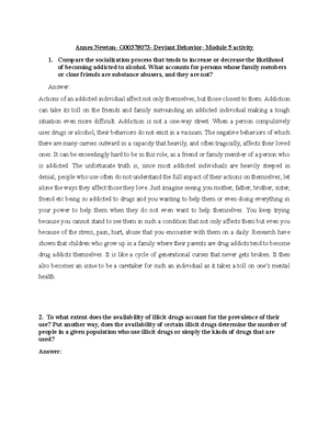 Deviant Behavior Chapter 5 Reading Assignment - Annes Newton-G00378073-Mae Conley-Deviant ...
