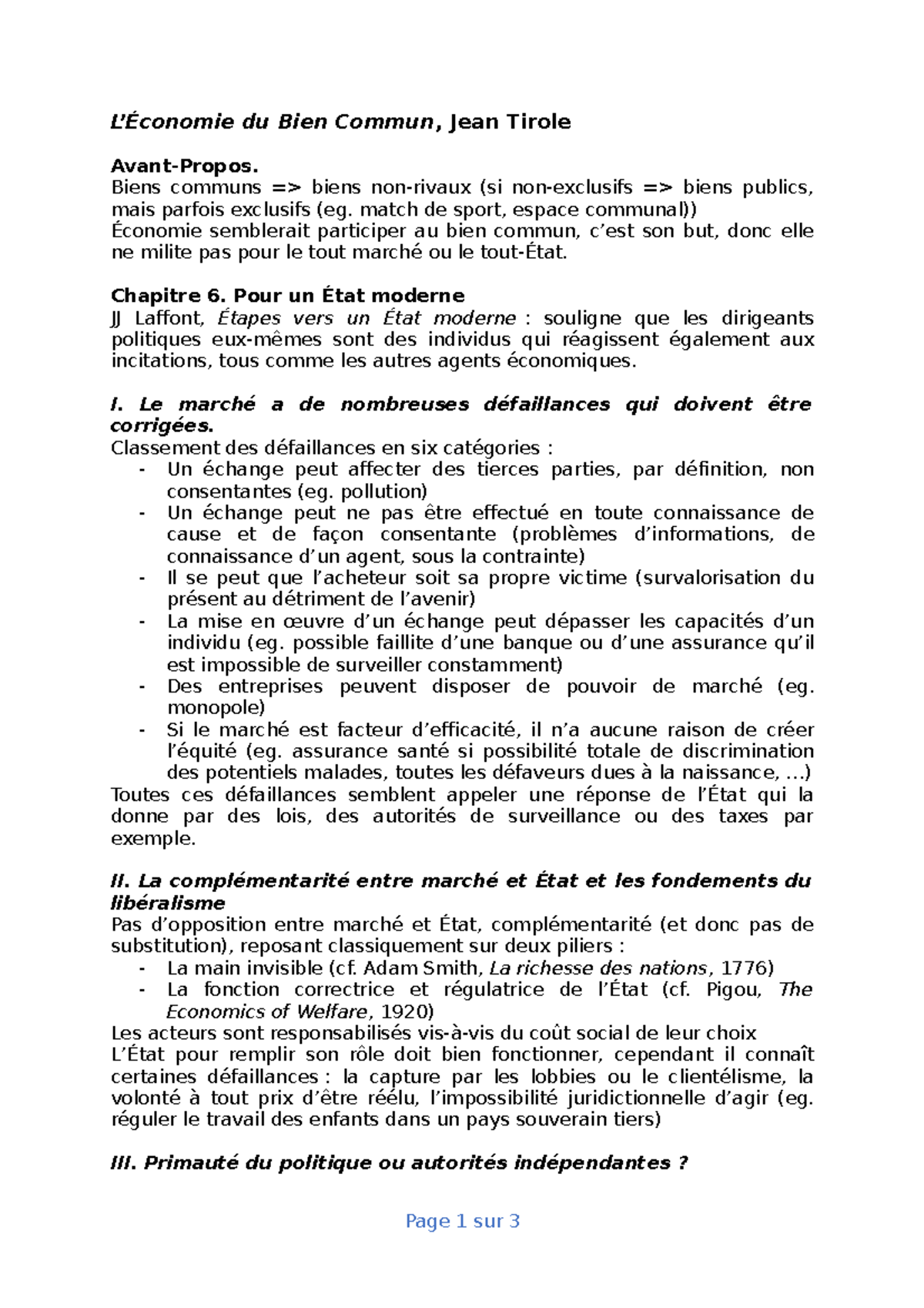 L'économie du bien commun - L’Économie du Bien Commun, Jean Tirole ...