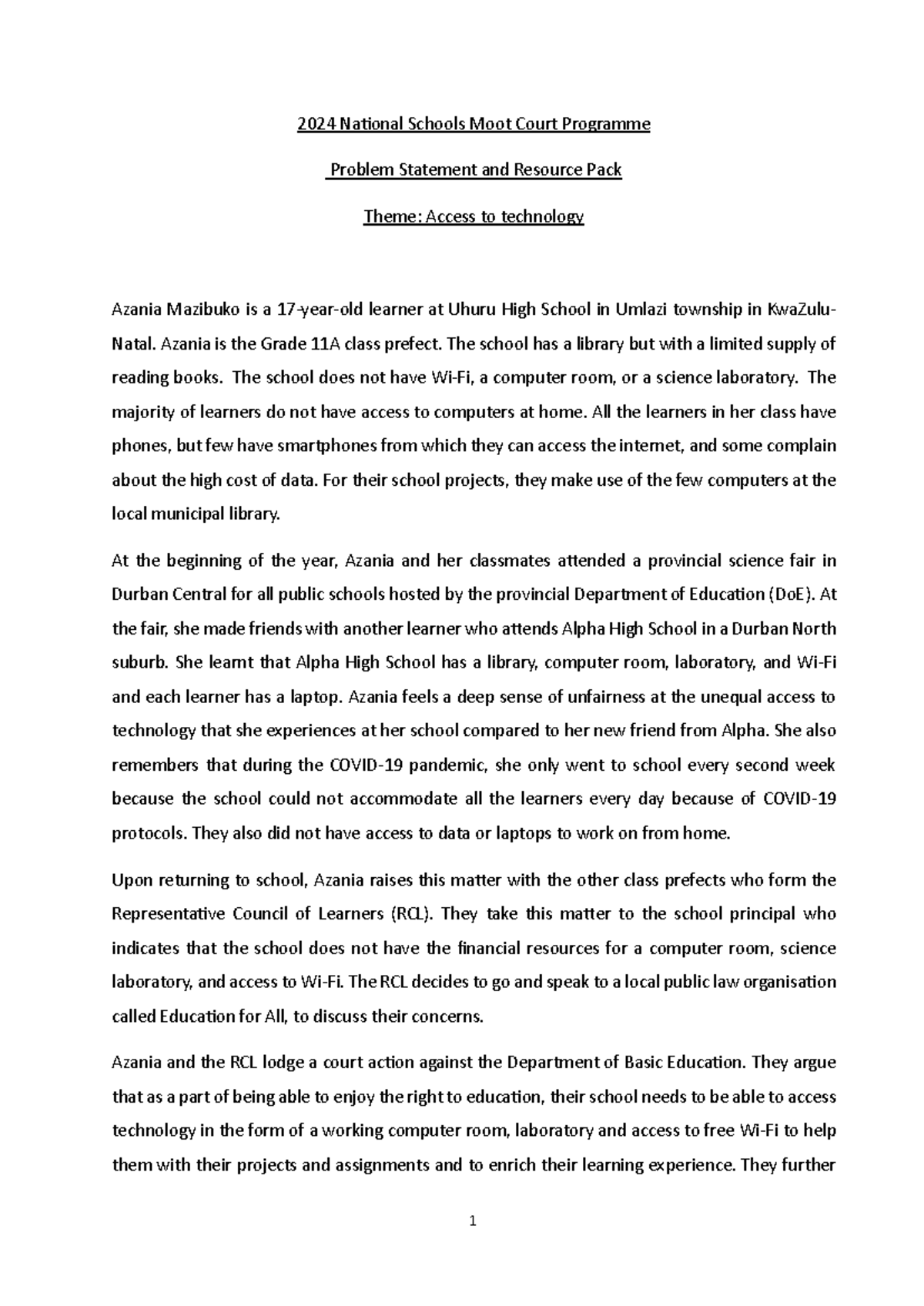 2024 Problem Statement and Resource Pack (1) - 2024 National Schools ...