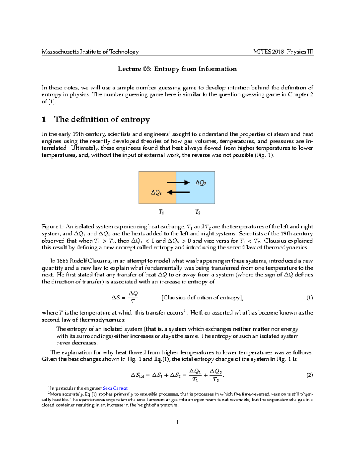 Lec3 - Lec3 - Massachusetts Institute of Technology MITES 2018–Physics ...