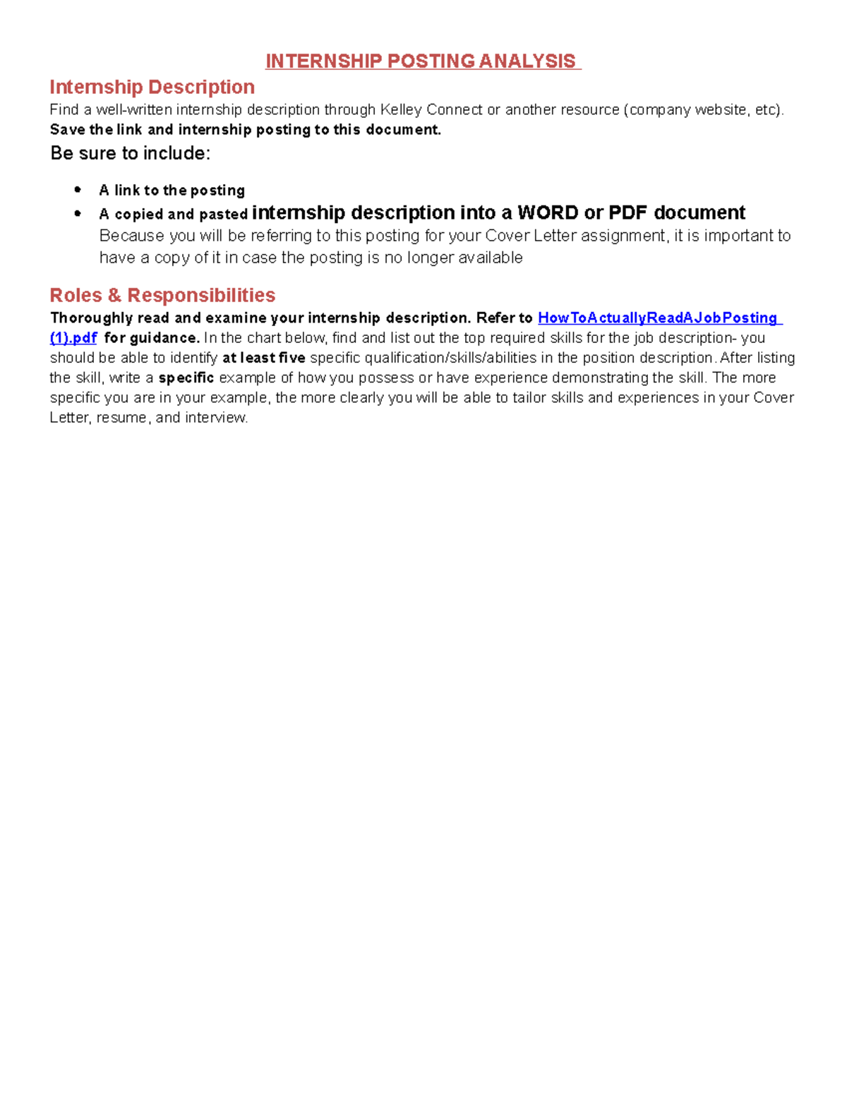 Fall 2022 Internship Posting Analysis-1 - INTERNSHIP POSTING ANALYSIS ...