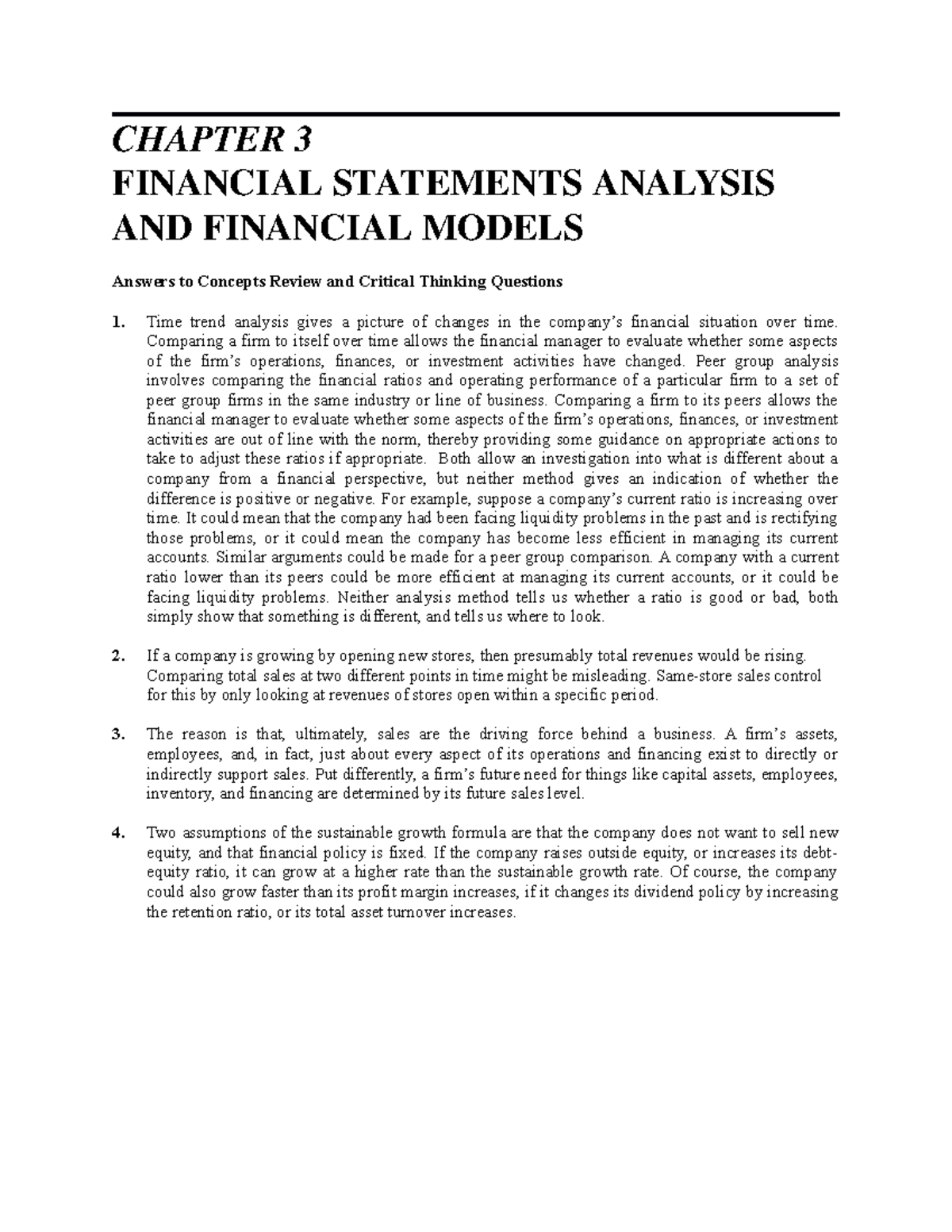 SFSU 351 Homework, Chapter 3, S, 2016 - CHAPTER 3 FINANCIAL STATEMENTS ...