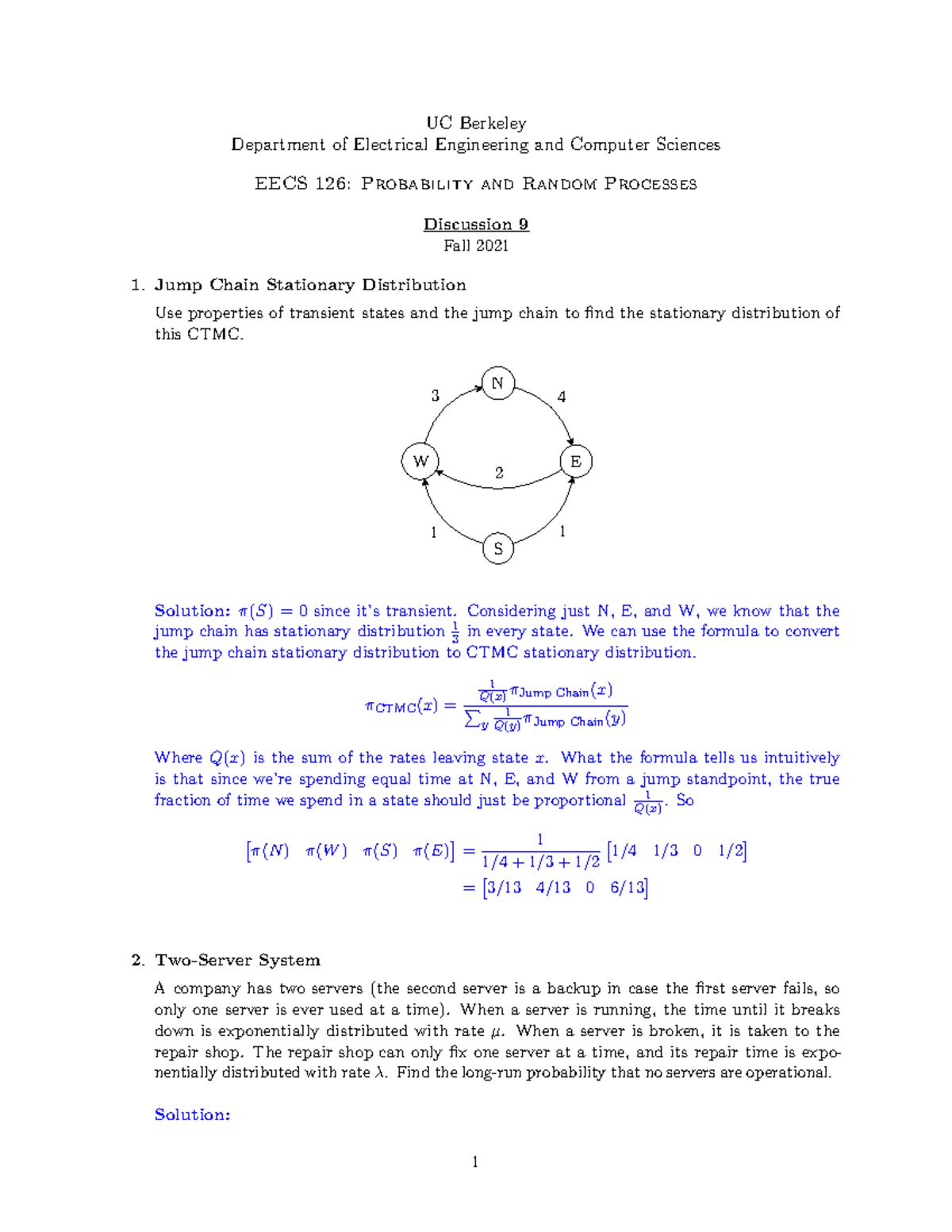 Dis9-sol - Dis9-sol - UC Berkeley Department of Electrical Engineering ...