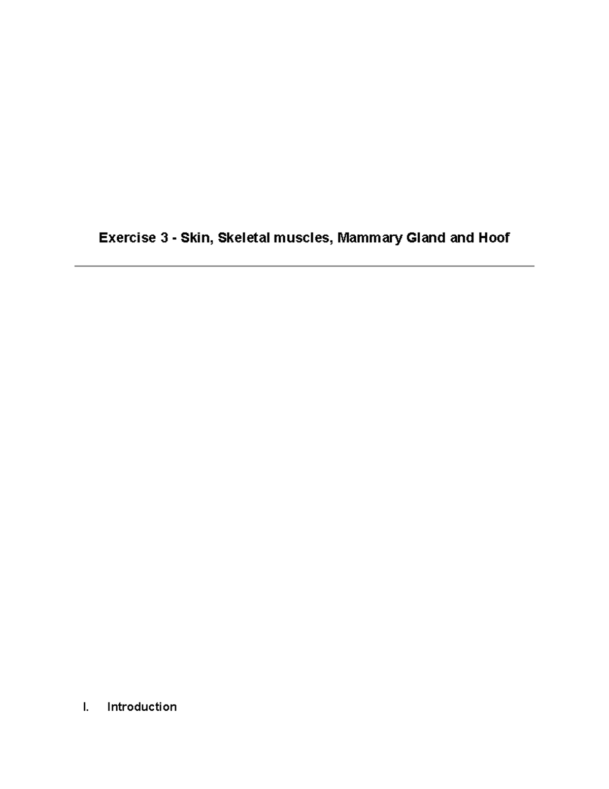 Histology embryology Lab 3 - Exercise 3 - Skin, Skeletal muscles ...