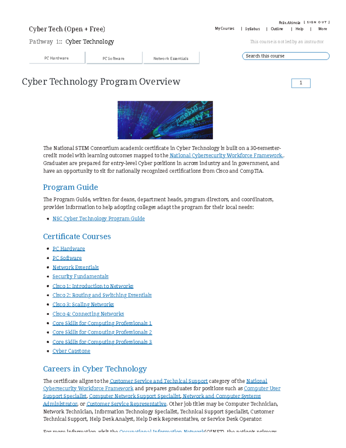 Cyber technology - . Graduates are prepared for entry-level Cyber ...