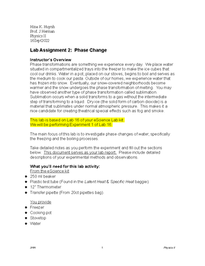 M3 Lab Assignment#1 Newton's Laws - Hina K. Huynh Ptof. M Zias Physics 1 17June2022 Lab ...