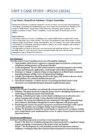 IFS233+Tutorial+5+-+2024+ Student+Version - TUTORIAL 5 - IFS233 (202 4 ) CASE SCENARIO: Matric ...