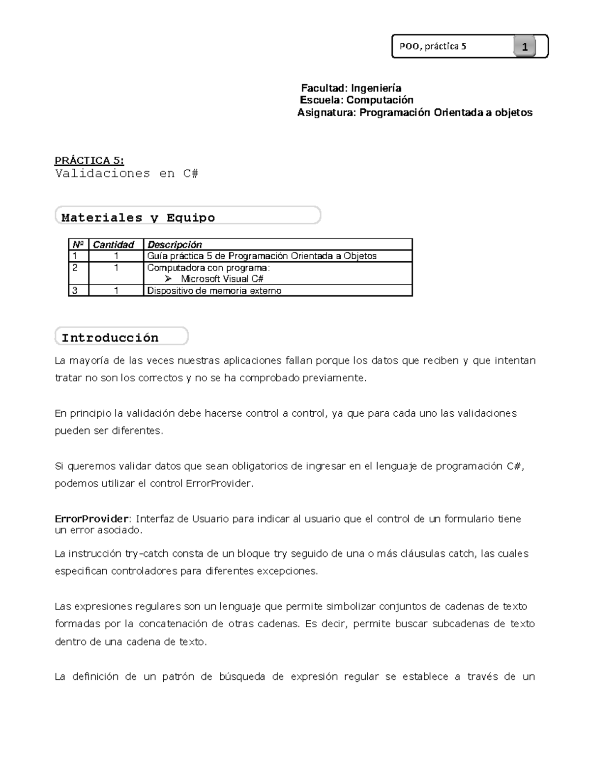 Validaciones - Resumenes - Programación Java - Studocu