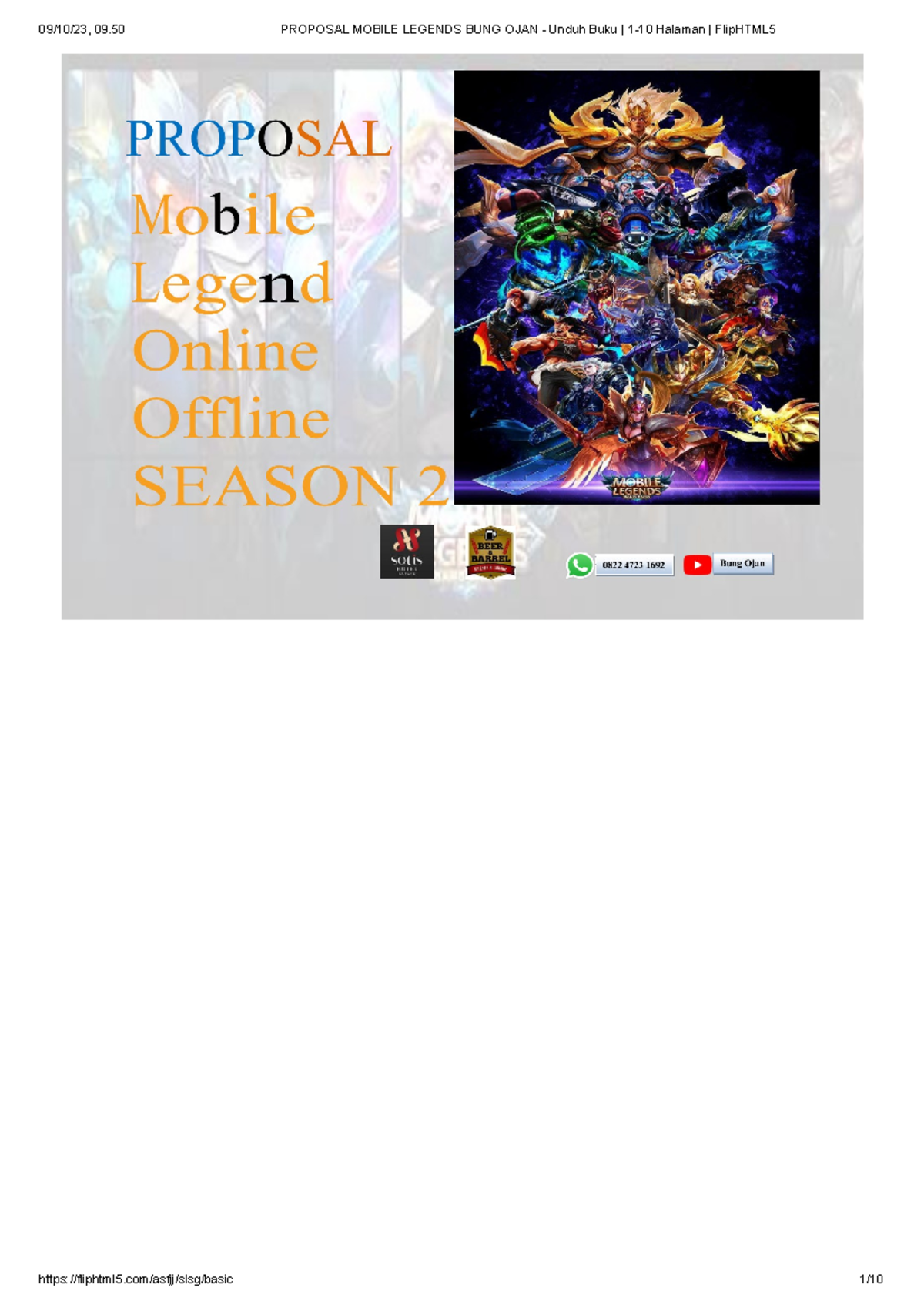Proposal Mobile Legends BUNG OJAN - Unduh Buku 1-10 Halaman Flip HTML 5 ...