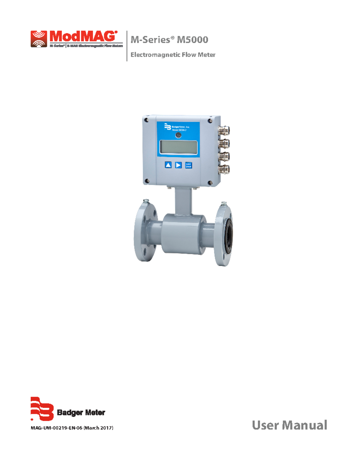 Badger-M5000-manual - Configuración flujómetro electromagnetico - M ...
