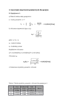 WYZNACZANIE WSPÓŁCZYNNIKA LEPKOŚCI CIECZY METODĄ STOKESA - 5 ...