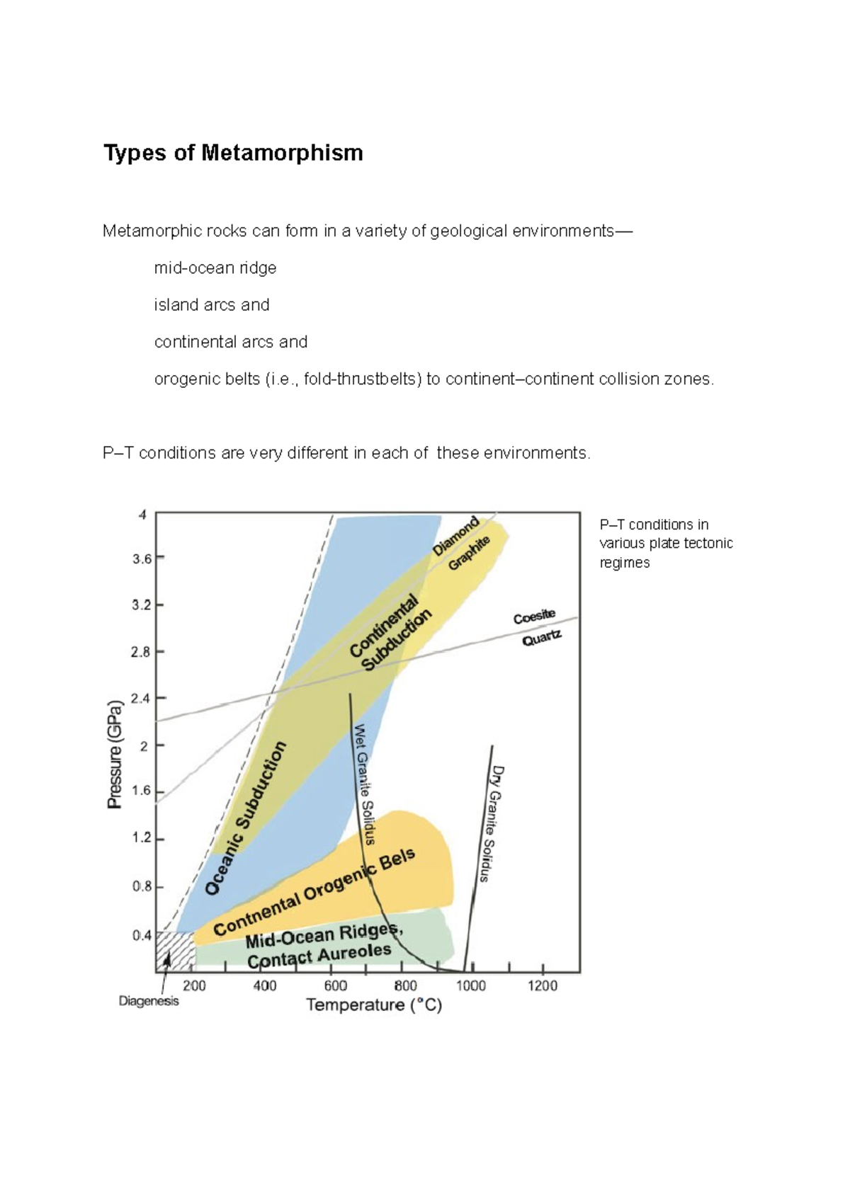 05 Types of Metamorphism - Types of Metamorphism Metamorphic rocks can ...
