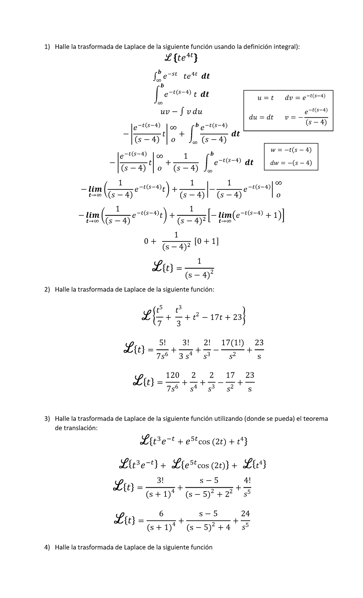 laplace transform - Calculus II - UiTM - Studocu