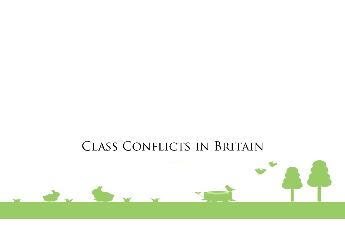 Malthus - Class Conflicts in Britain Class Conflicts Malthus lived in ...