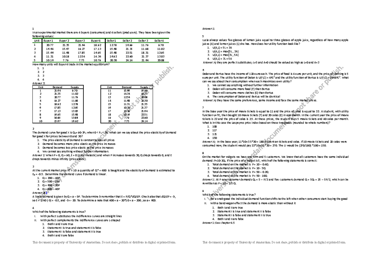 Oefen tentamen 2020 - Warning: TT: undefined function: 32 This document is property of ...