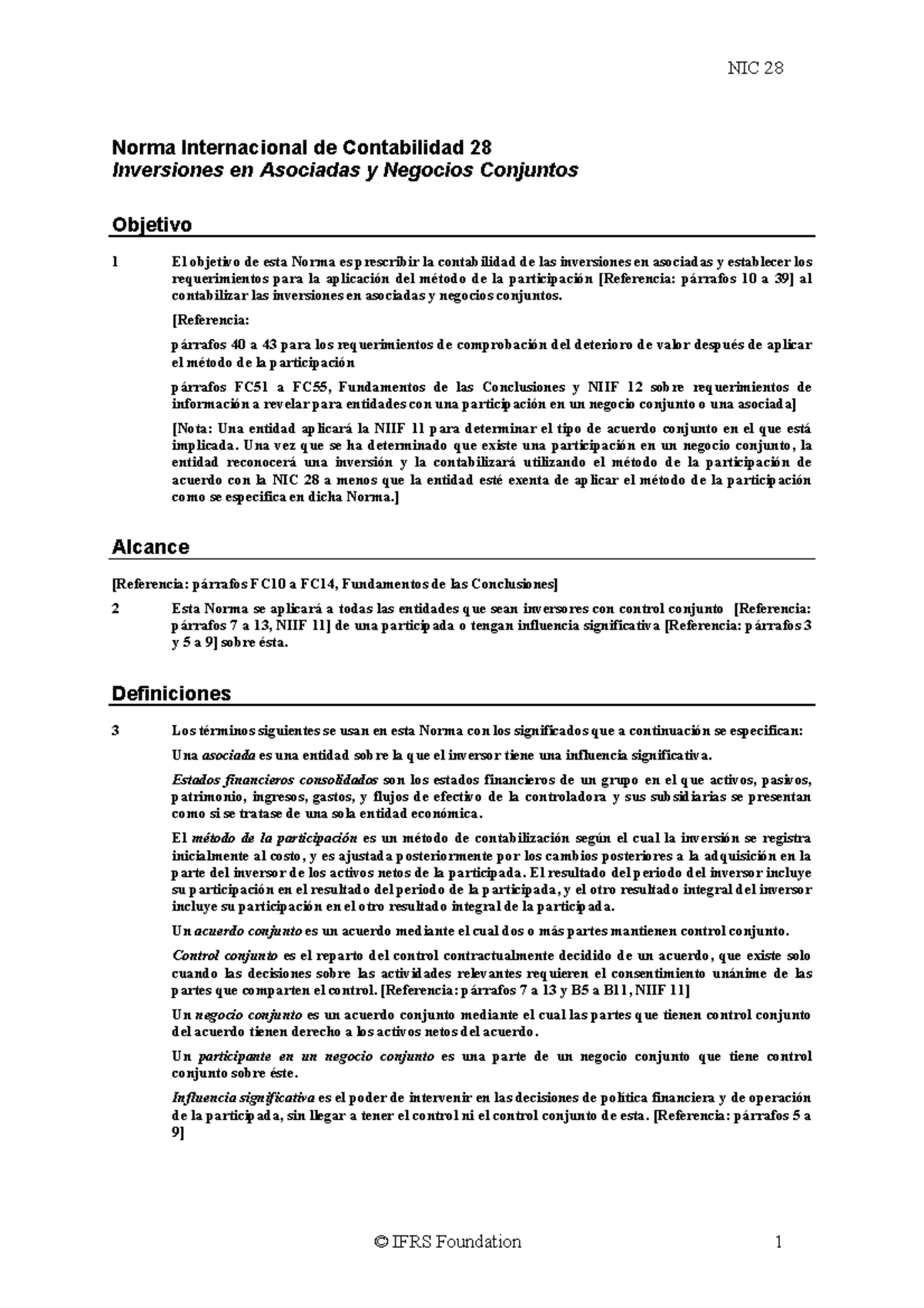 NIC 28 BV2024 Irach - CONSEJO NORMATIVO DE CONTABILIDAD - Norma ...